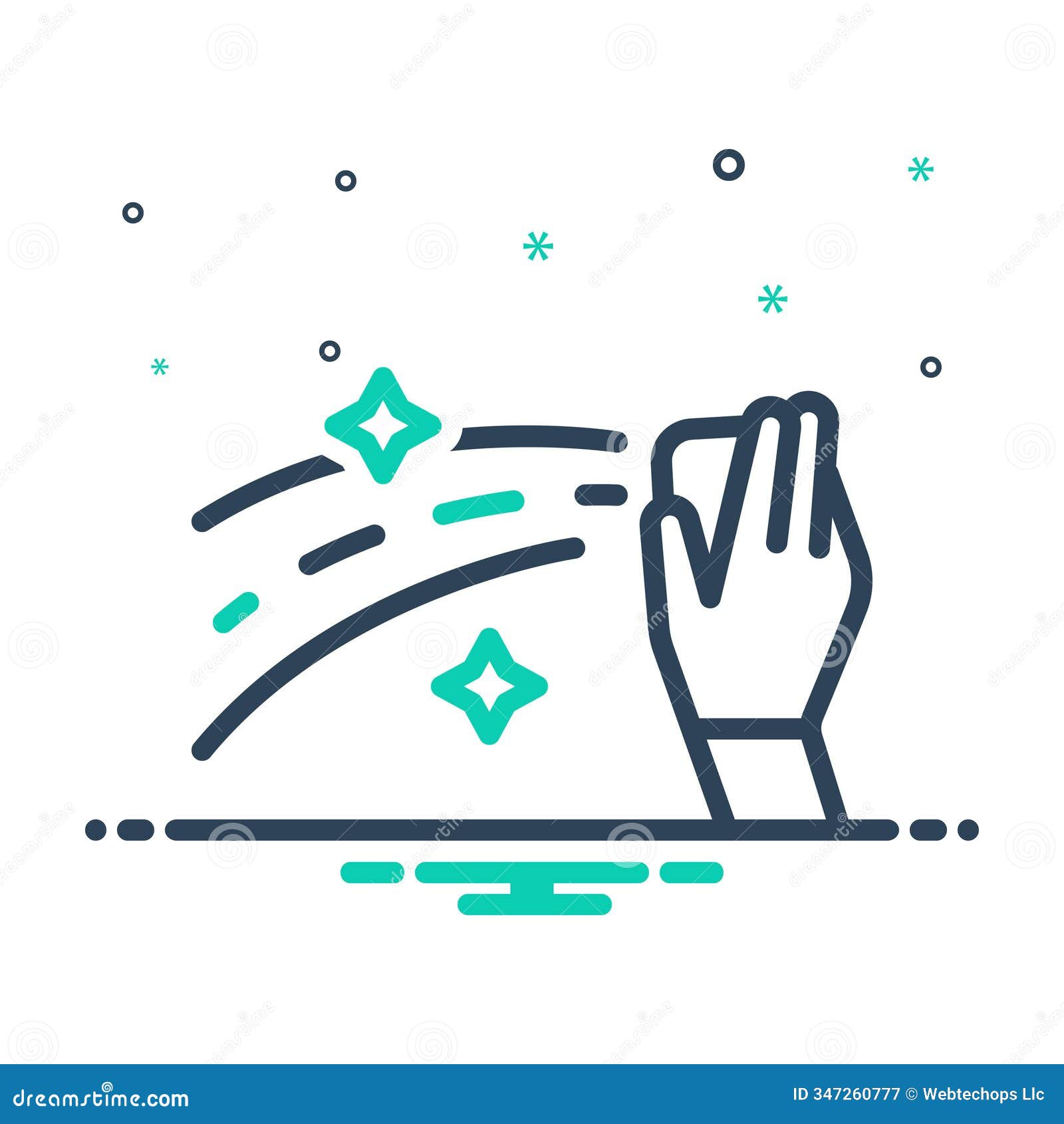 Mix Icon for Clean Surface, Clean and Housework Stock Illustration ...