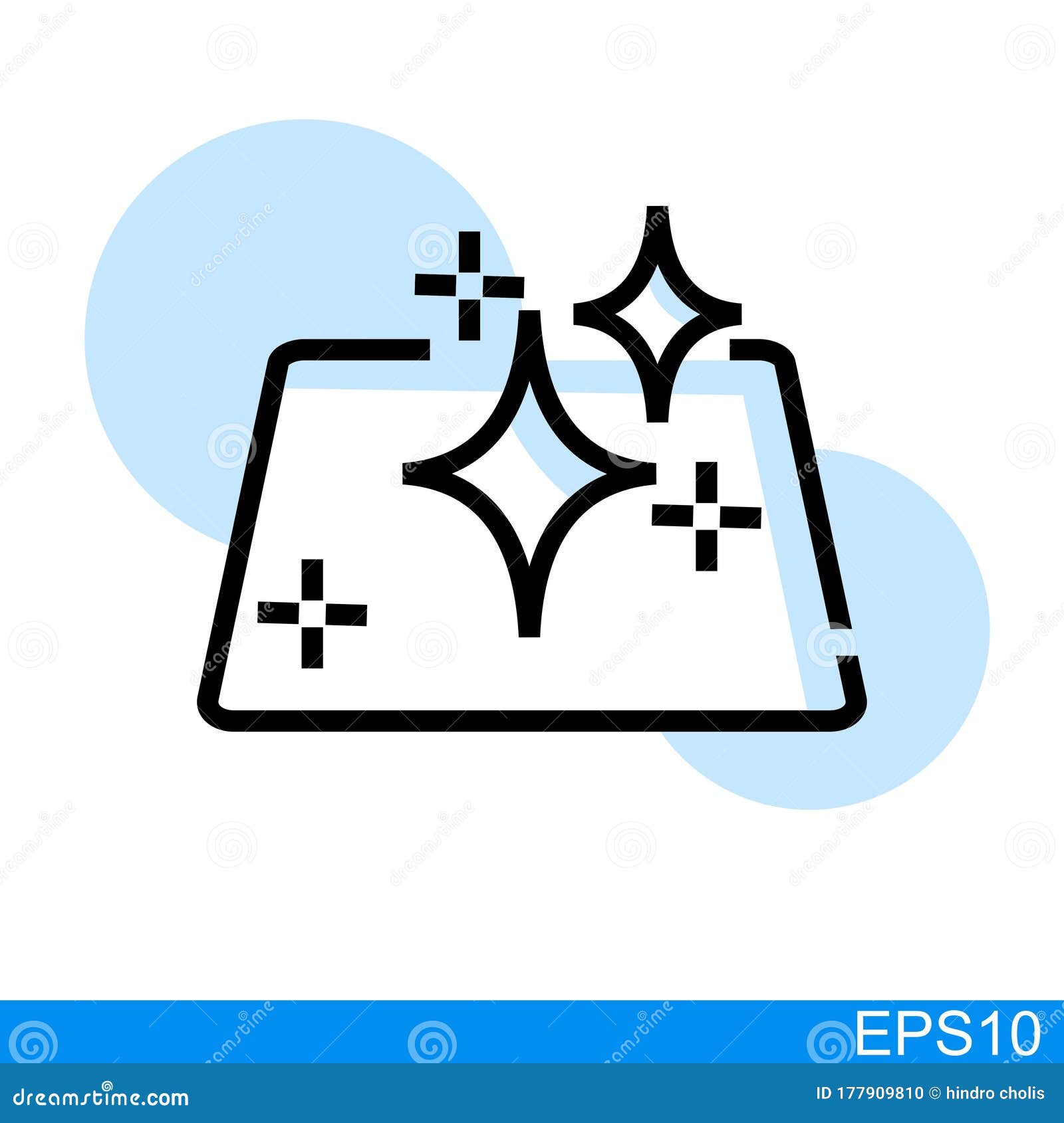 Clean Surface Icon, Easy Cleaning, Thin Line Symbol Stock Vector ... Clean Surface Icon, Easy Cleaning, Thin Line Symbol Stock Vector ...