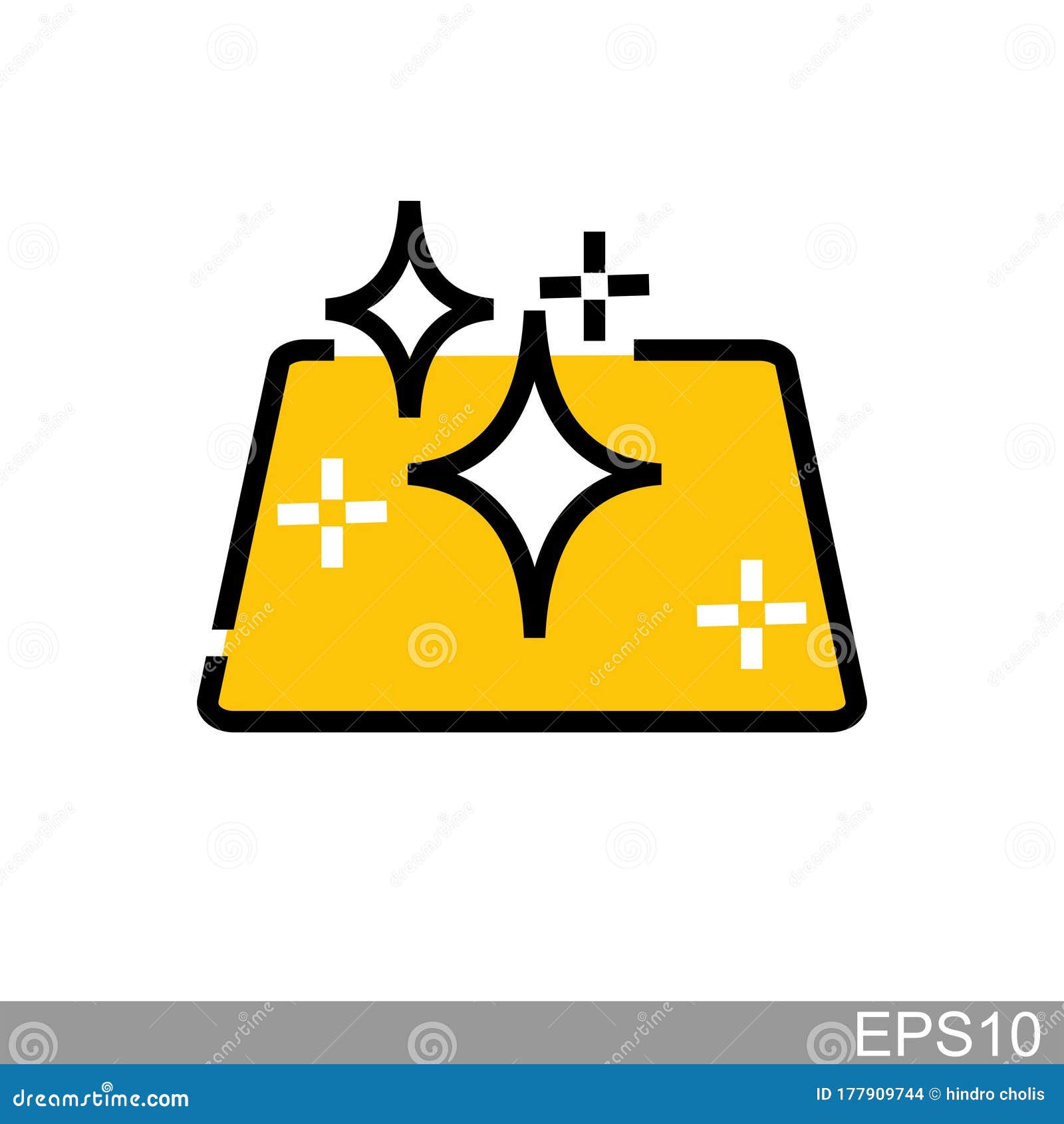 Clean Surface Icon, Easy Cleaning, Thin Line Symbol Stock Vector ...