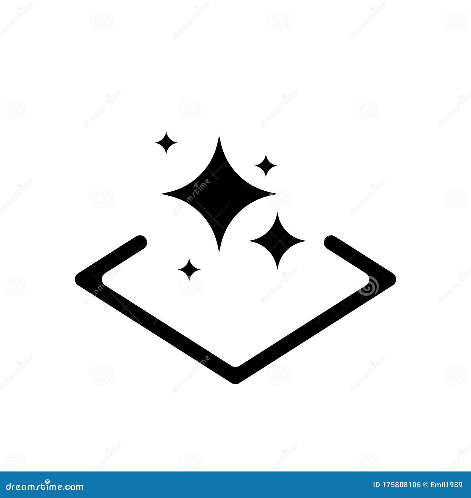 Clean Surface Icon Simple Design Stock Vector - Illustration of ...