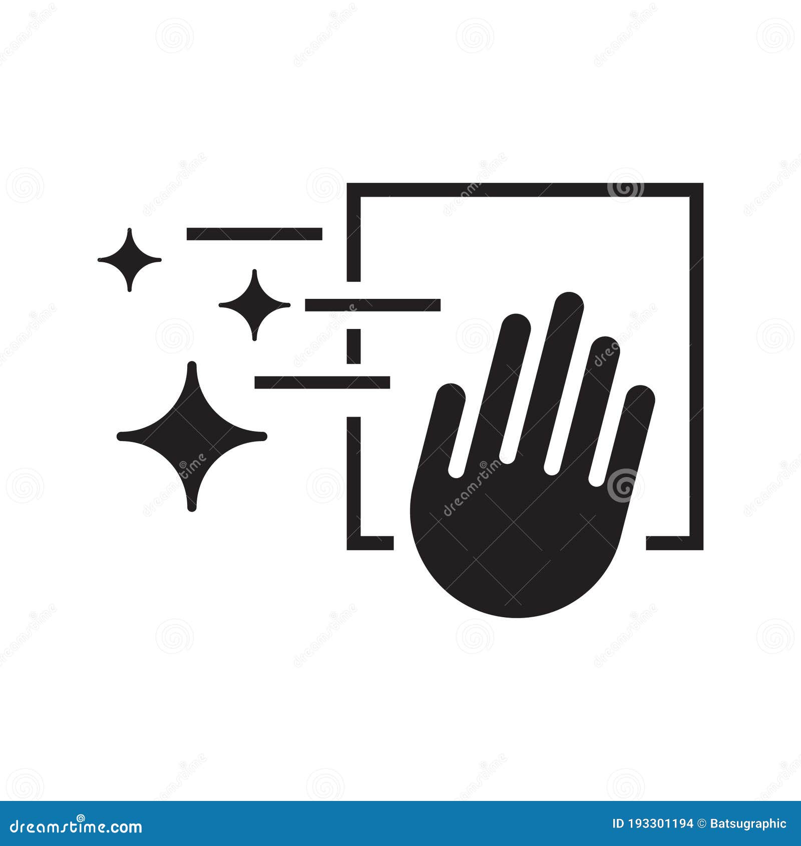 Clean Surface Vector Icon Logo Design Stock Vector - Illustration of ...