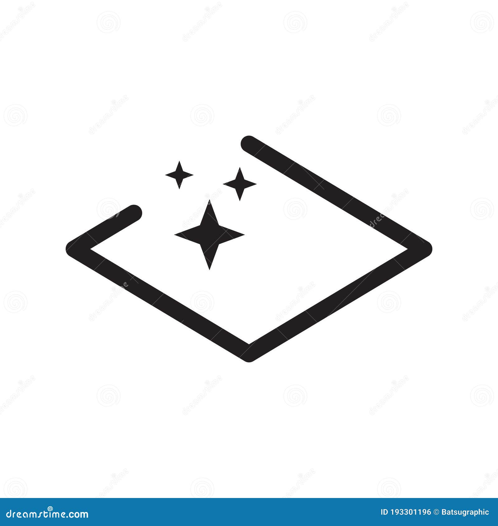 Clean Surface Vector Icon Logo Design Stock Vector - Illustration of ...