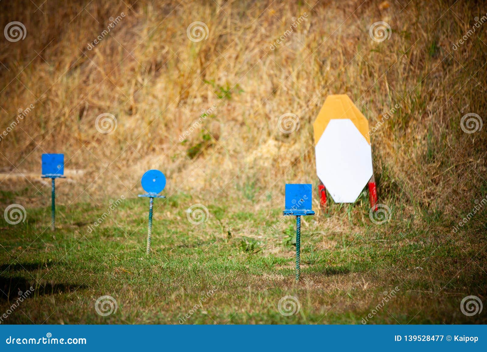 Clean Target for Battle Shooting, IPSC Target Shooting Guns Stock Image ...