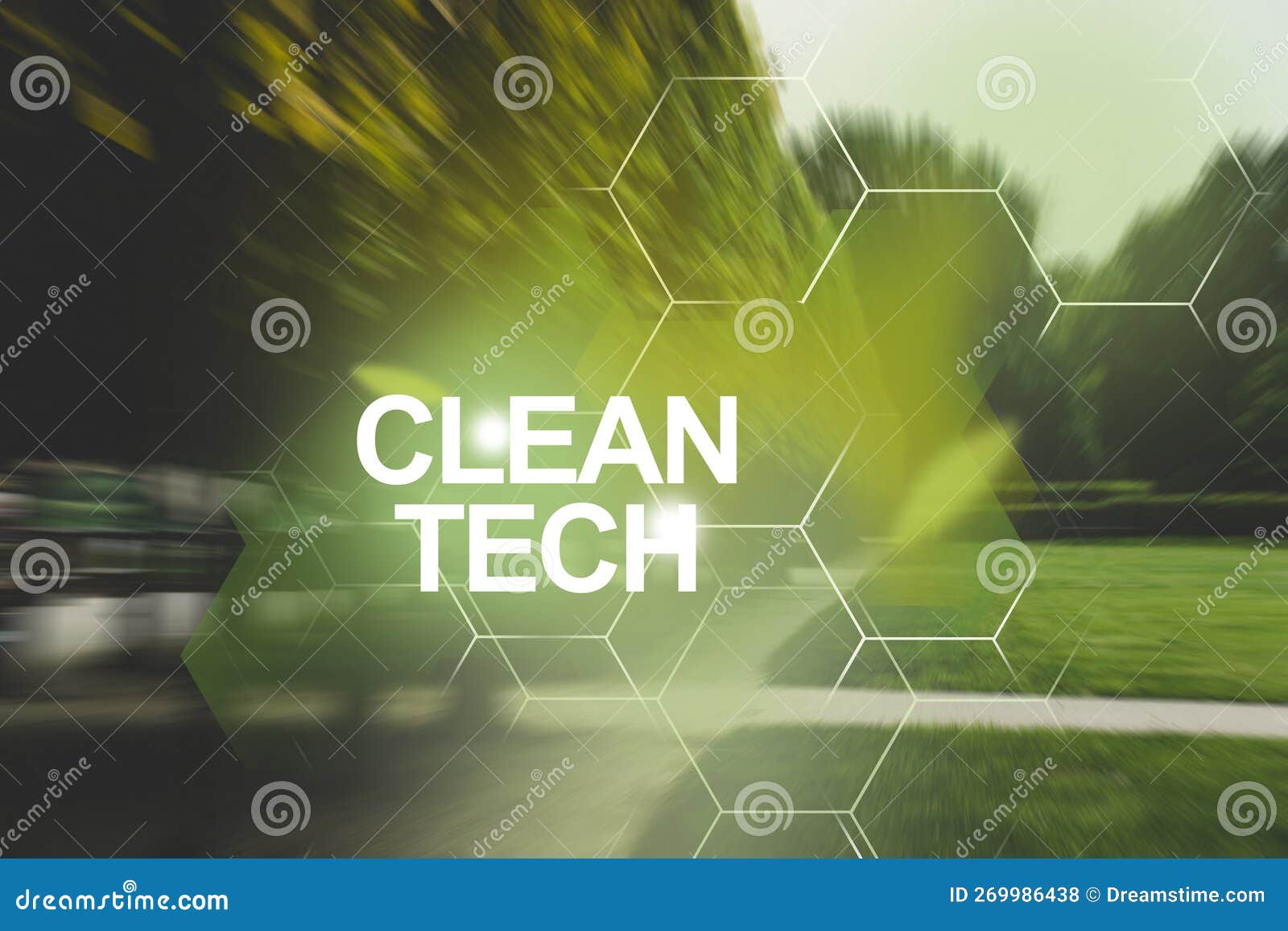 Clean Technologies for Safe Environment and Energy Saving. Stock Photo ...
