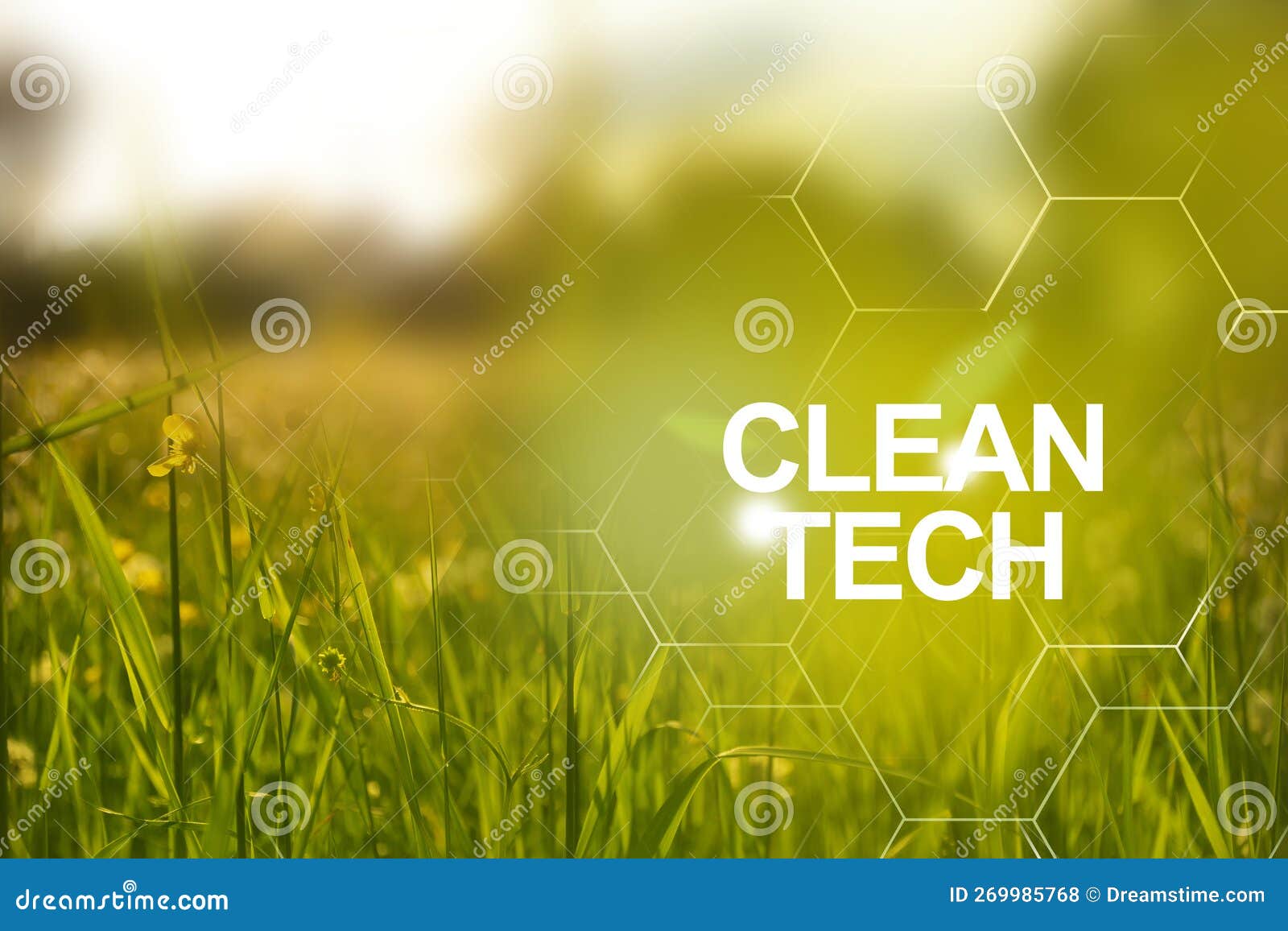 Clean Technologies for Safe Environment and Energy Saving. Stock Photo ...