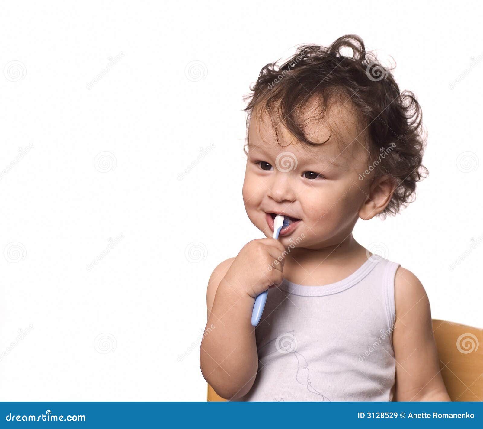 Clean a teeth. stock image. Image of hygiene, oral, cheerful - 3128529