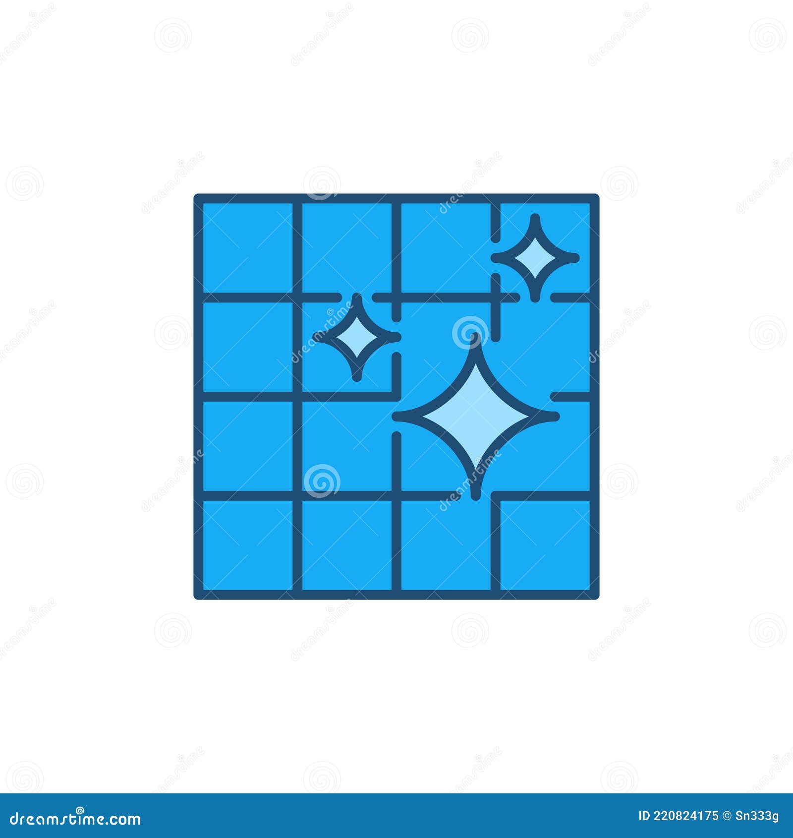 Clean Tiles Linear Vector Concept Colored Icon or Sign Stock Vector ...