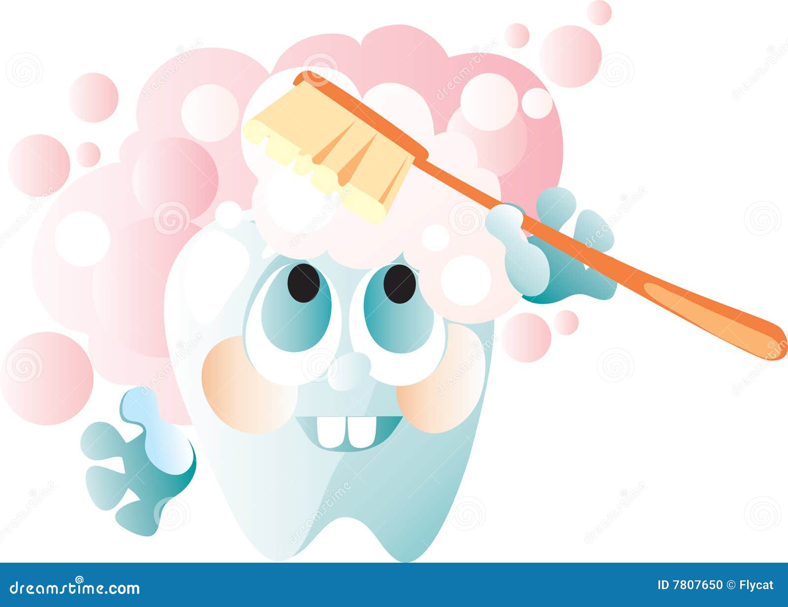 Clean tooth stock vector. Illustration of dental, medicine - 7807650