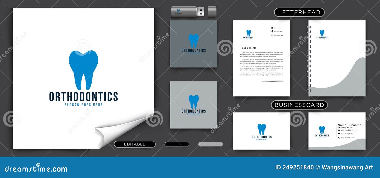 Clean Tooth Dental Dentistry Logo Design Vector Stock Vector ...