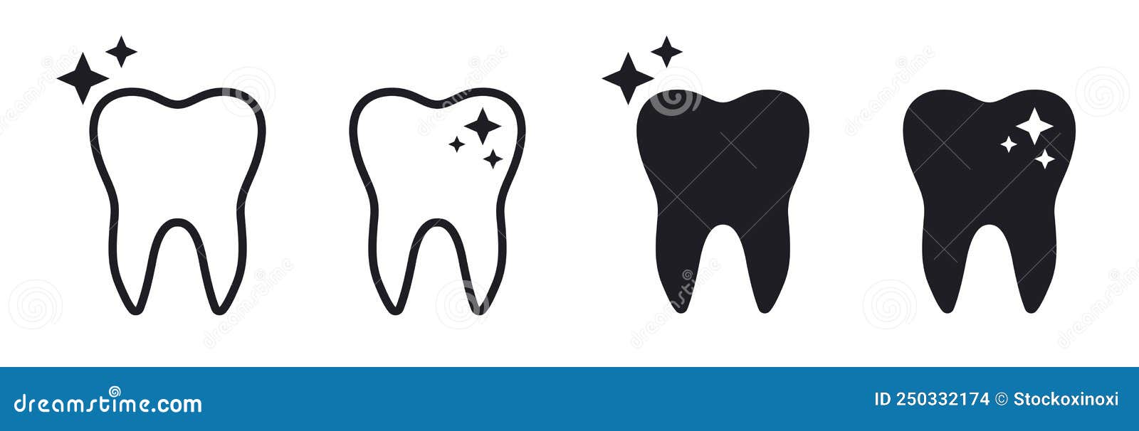Teeth Symbols In Smile Shape With Braces And Smile Word On Them ...