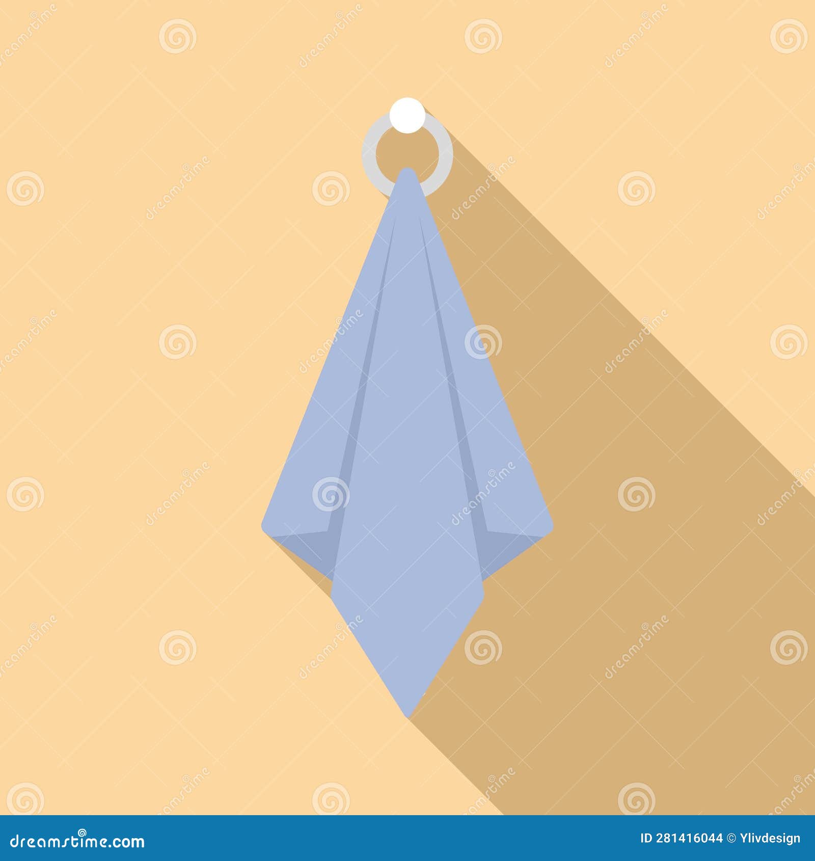 Clean Towel Icon Flat Vector. Fabric Tissue Stock Illustration ...