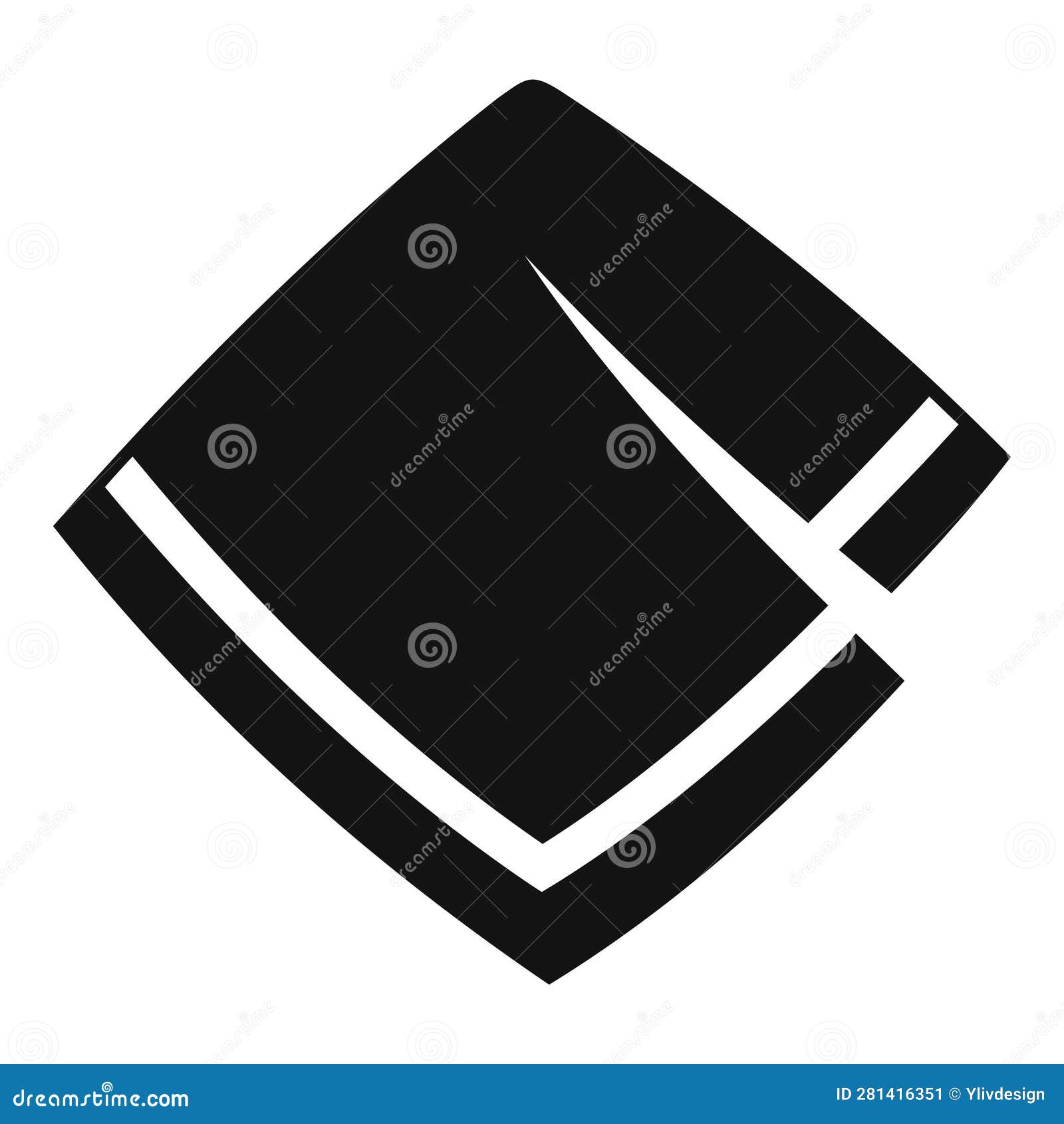 Clean Towel Icon Simple Vector. Fabric Tissue Stock Vector ...