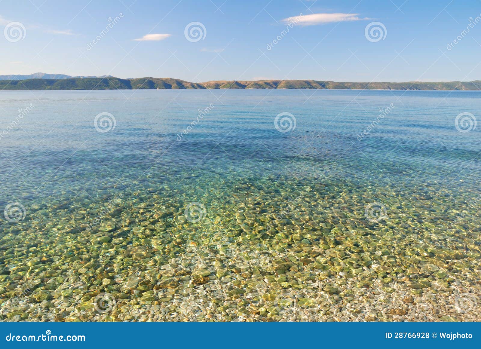 Clean Transparent Blue Sea stock photo. Image of holiday - 28766928