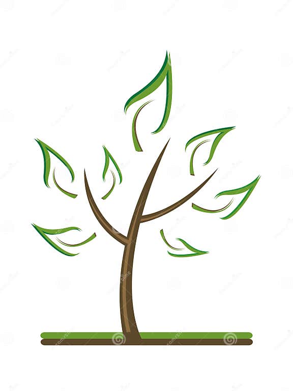Clean tree vector stock vector. Illustration of tree, environment - 4788649