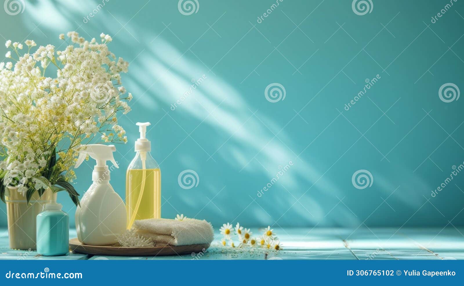 Clean and Uncluttered Backgrounds Featuring Spring Cleaning Items Stock ...