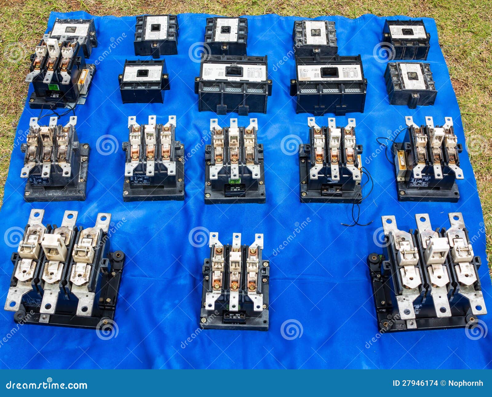Clean Up Magnetic Contactor Stock Photo - Image of tension, cleaning ...