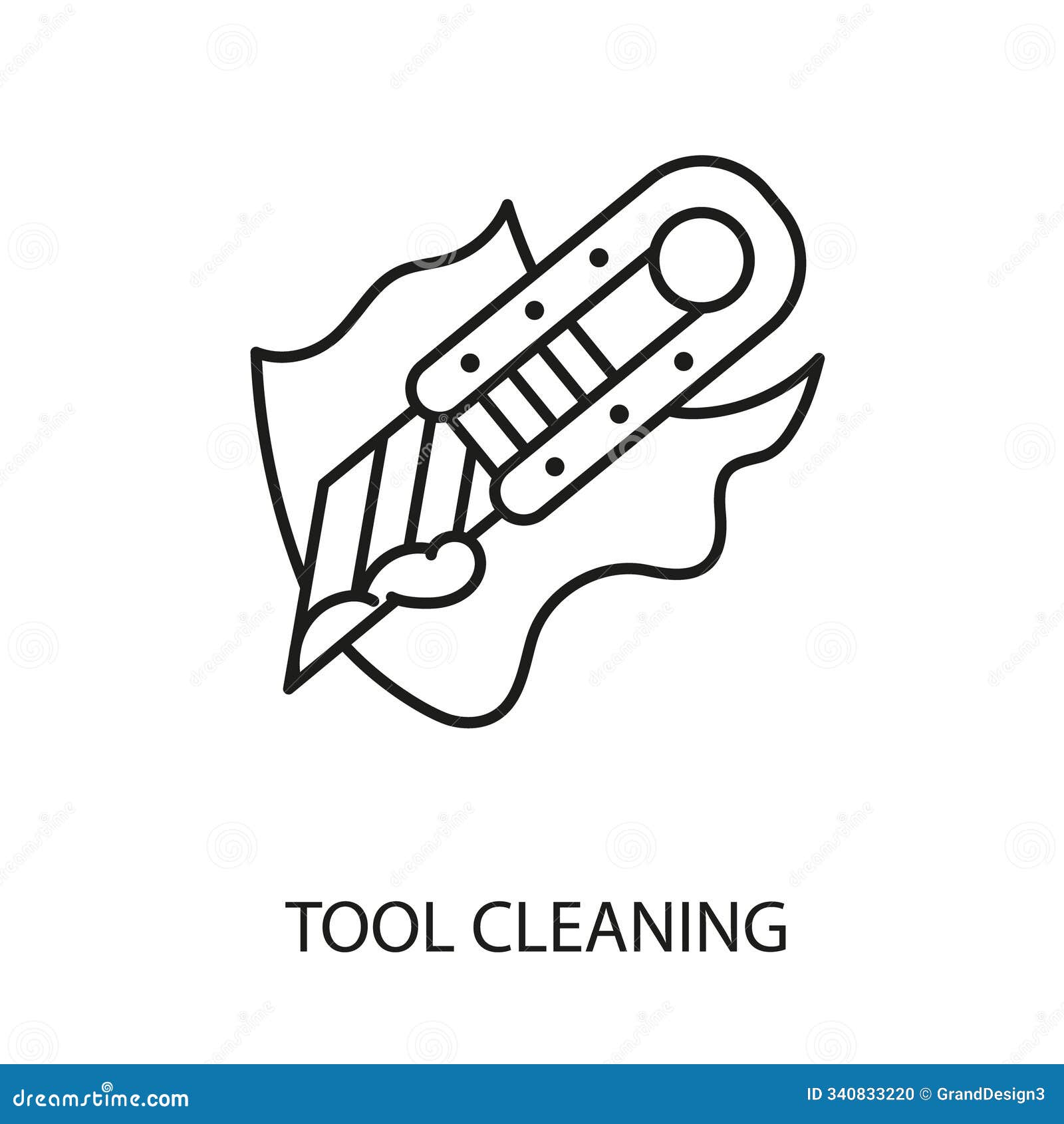 Clean Up Vector Icon Line Tool with Editable Stroke Stock Vector ...