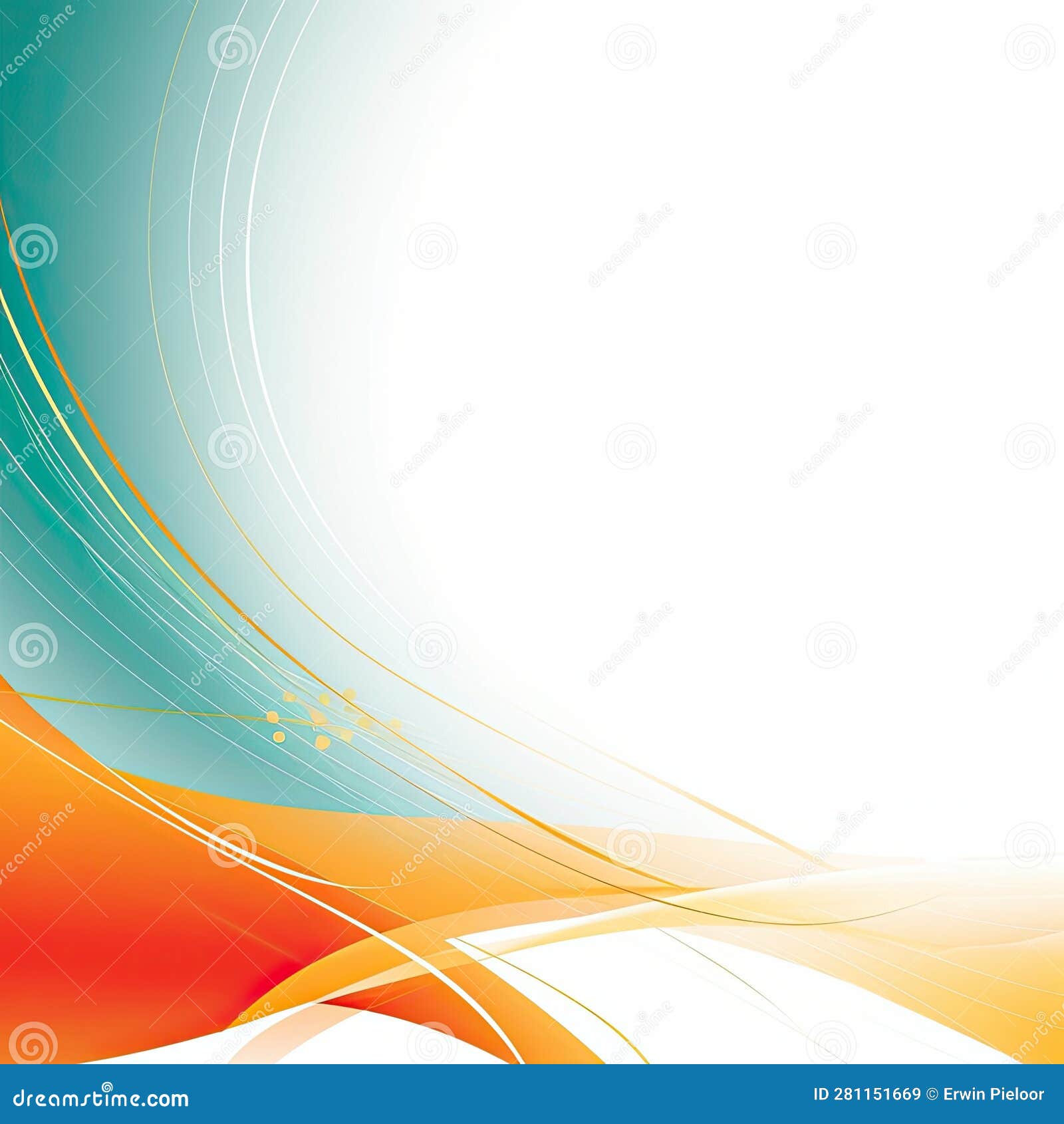 Clean and Vibrant Abstract Background Composition Stock Illustration ...