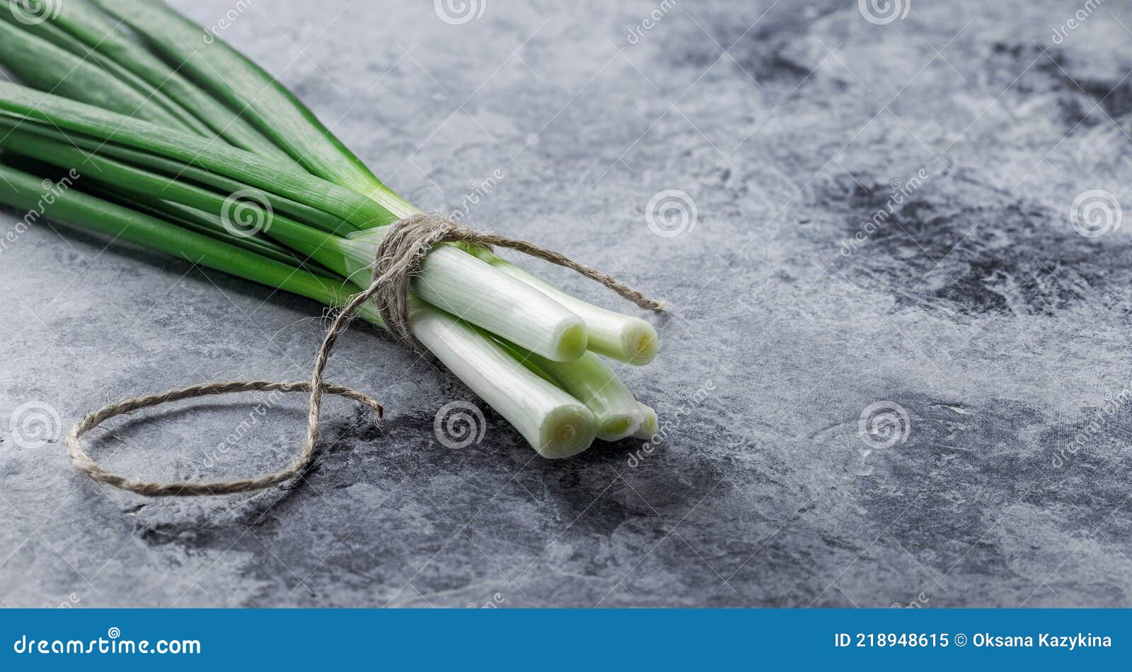 Clean and Washed Green Onions the Table Stock Image - Image of health ...