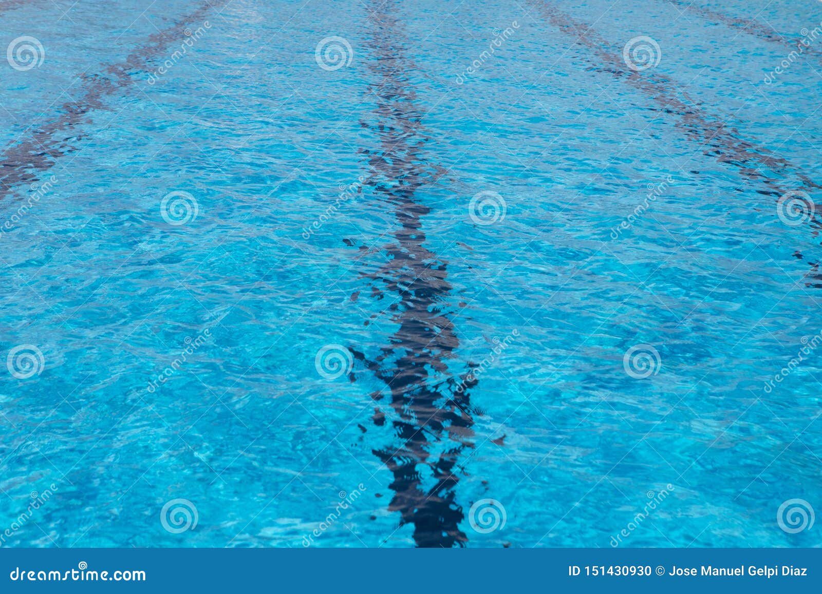 Clean water in a blue pool stock photo. Image of chlorine - 151430930