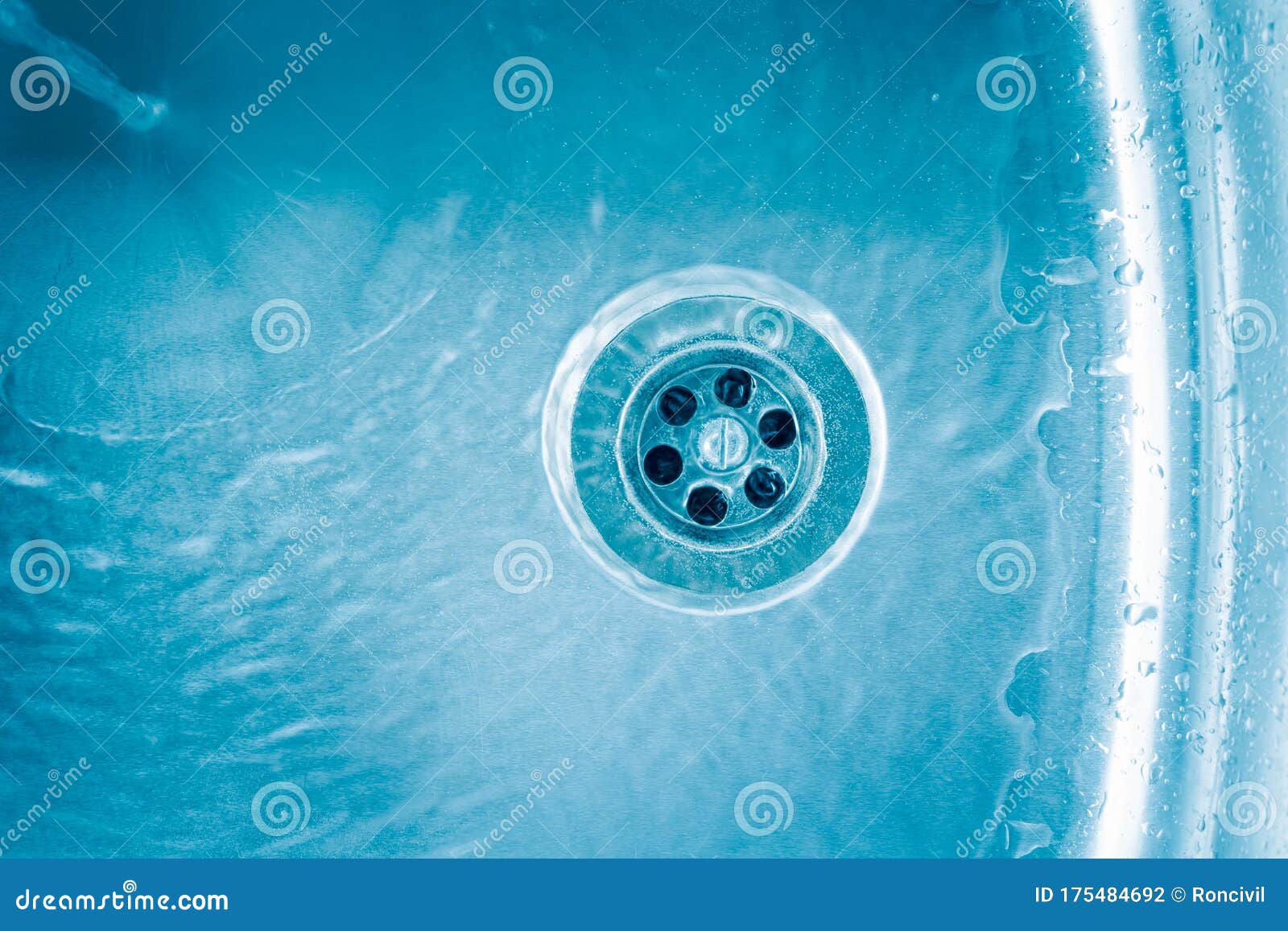 Clean water drop stock photo. Image of liquid, basin - 175484692