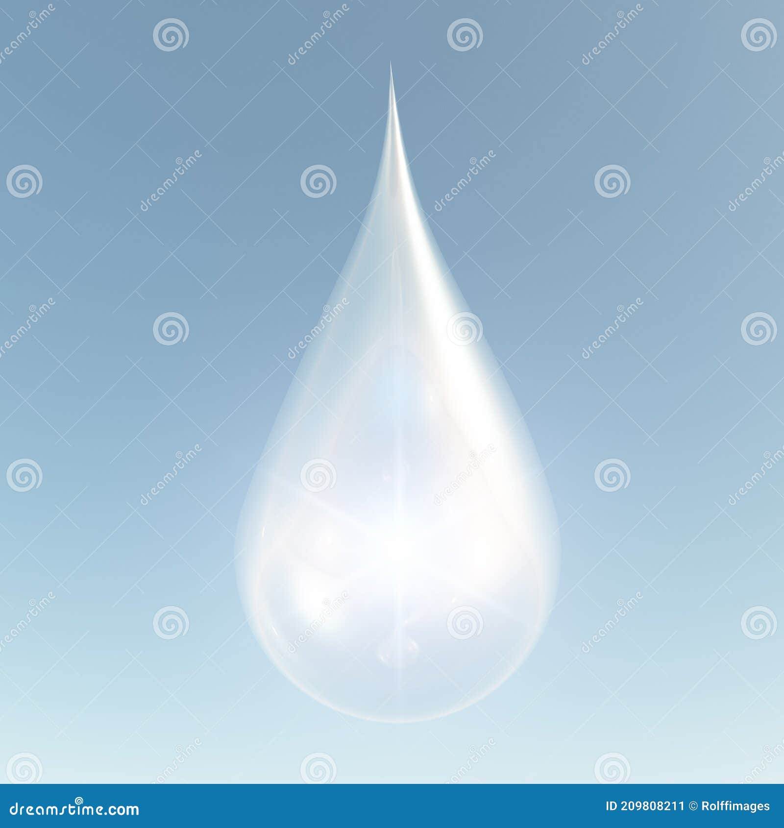 Clean Water Droplet stock illustration. Illustration of spring - 209808211