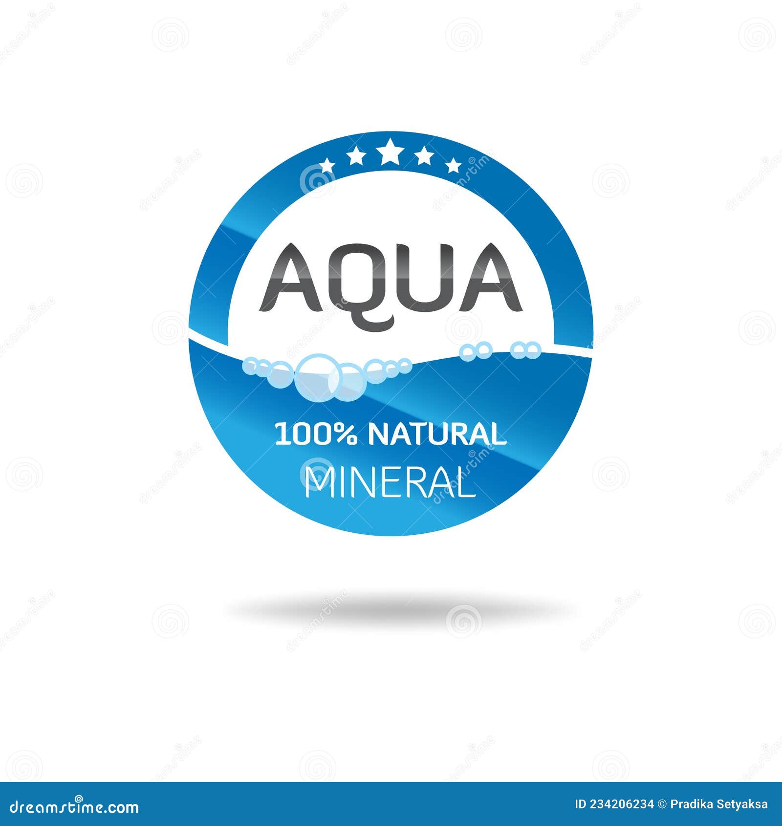 This Image is a Creative Water Logo Design on White Background ...