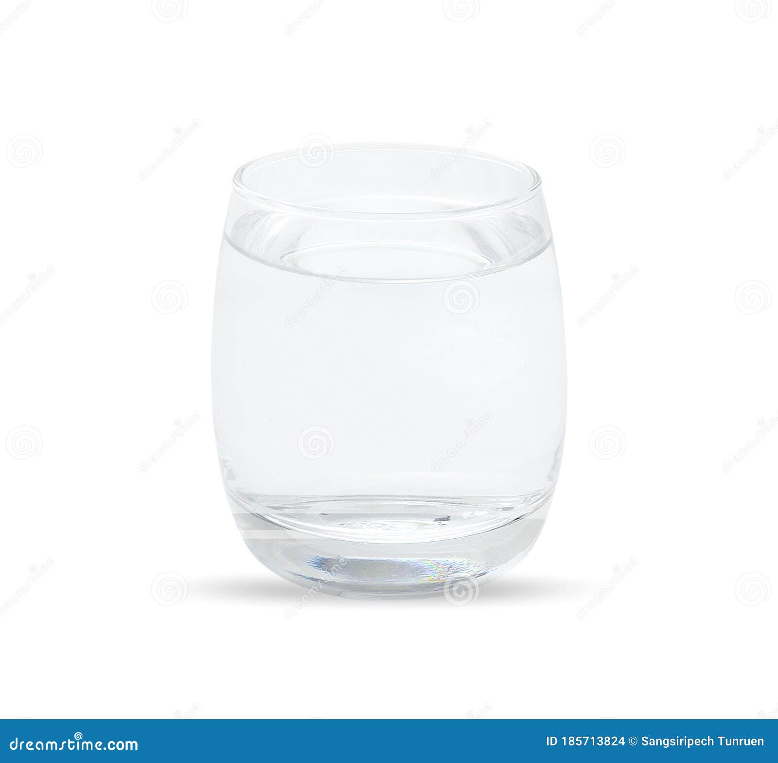 Clean Water Isolated on White Background Stock Photo - Image of aqua ...