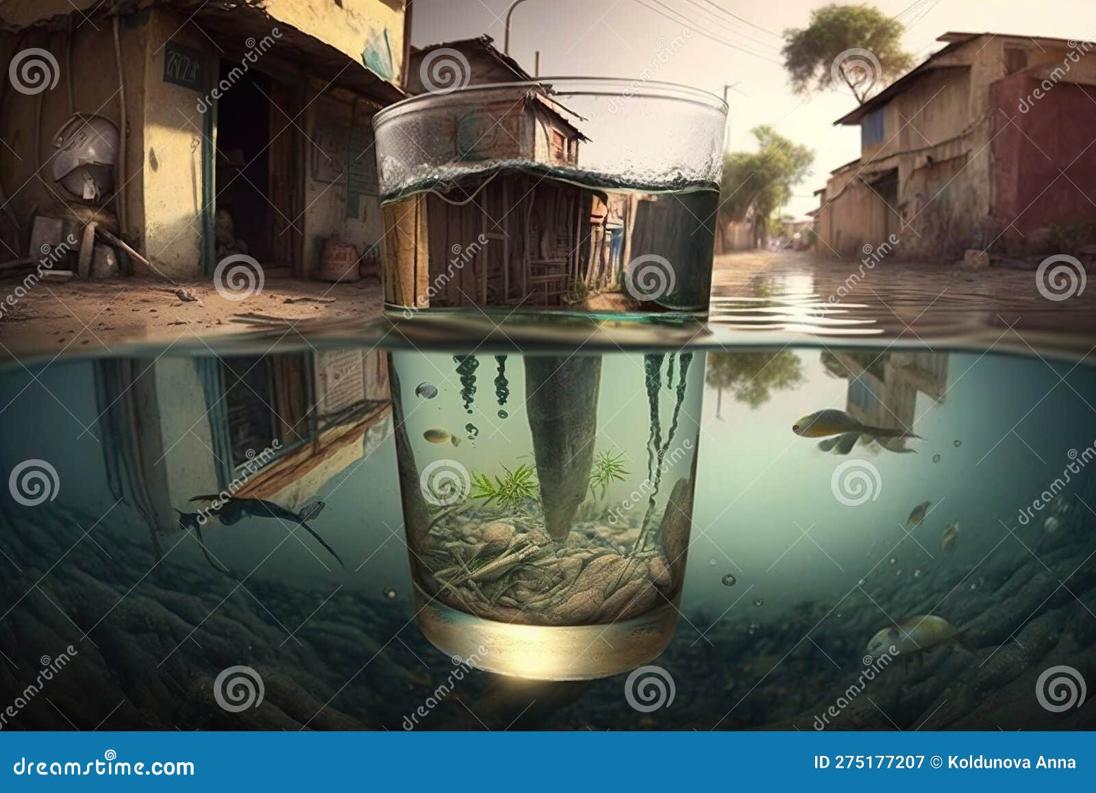 Clean Water Problems, Created with Generative AI Technology Stock ...