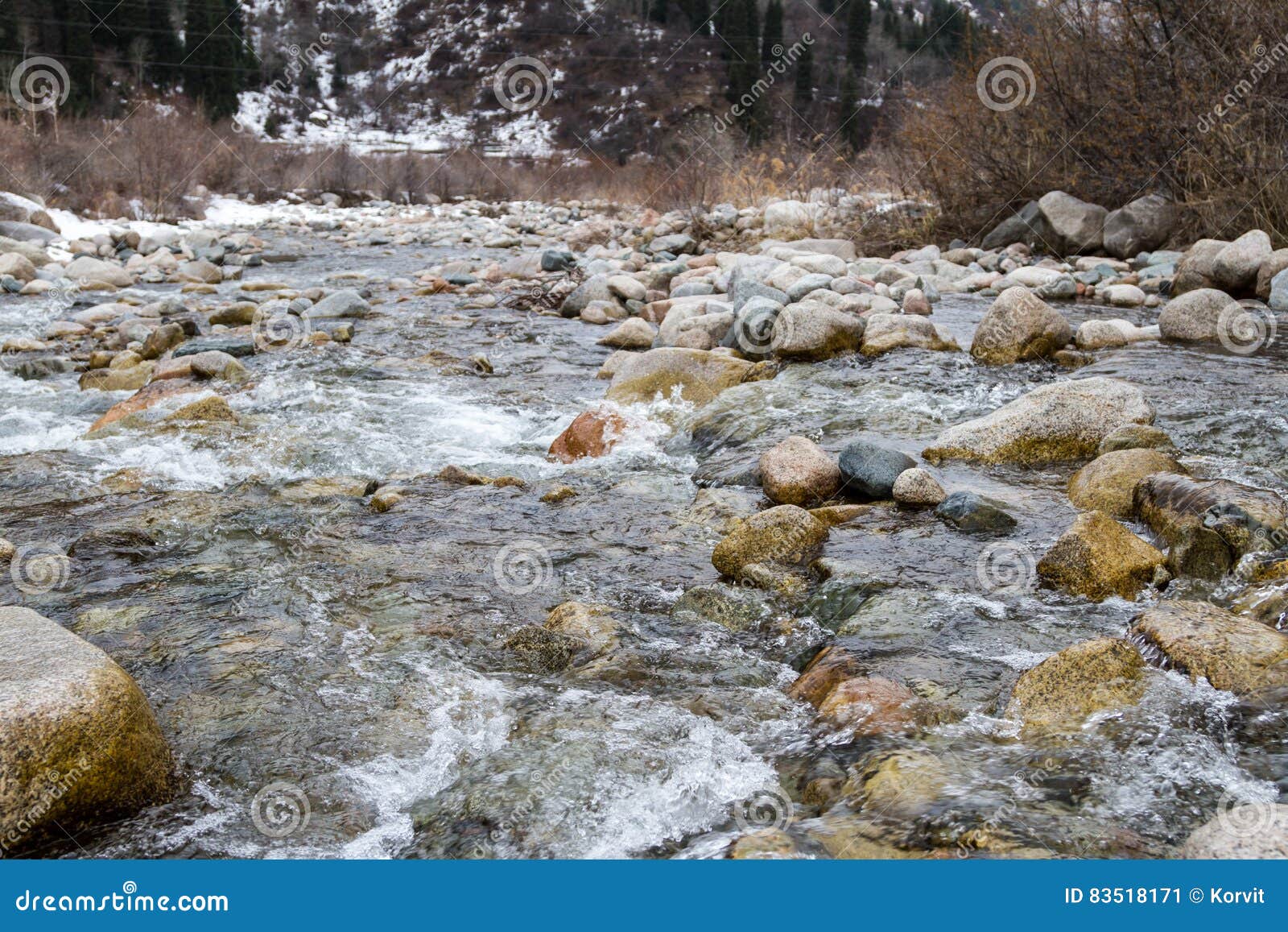 Clean water in the river stock image. Image of motion - 83518171