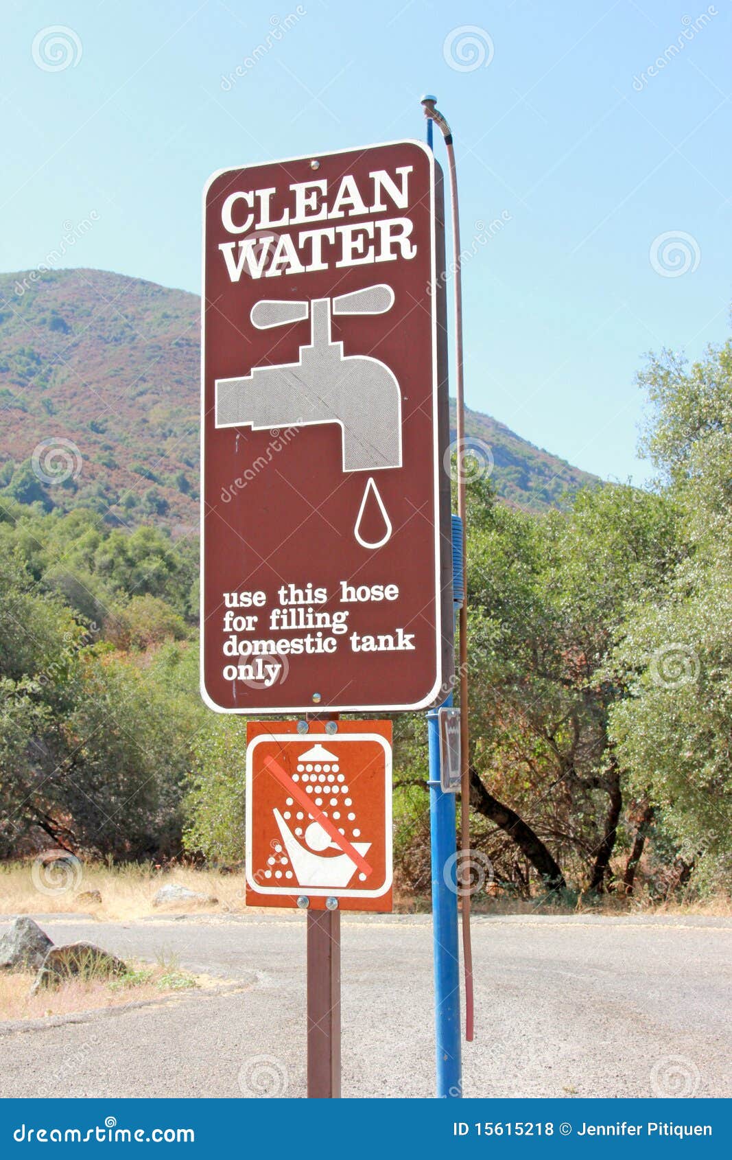 Clean Water Sign stock photo. Image of forest, travel - 15615218