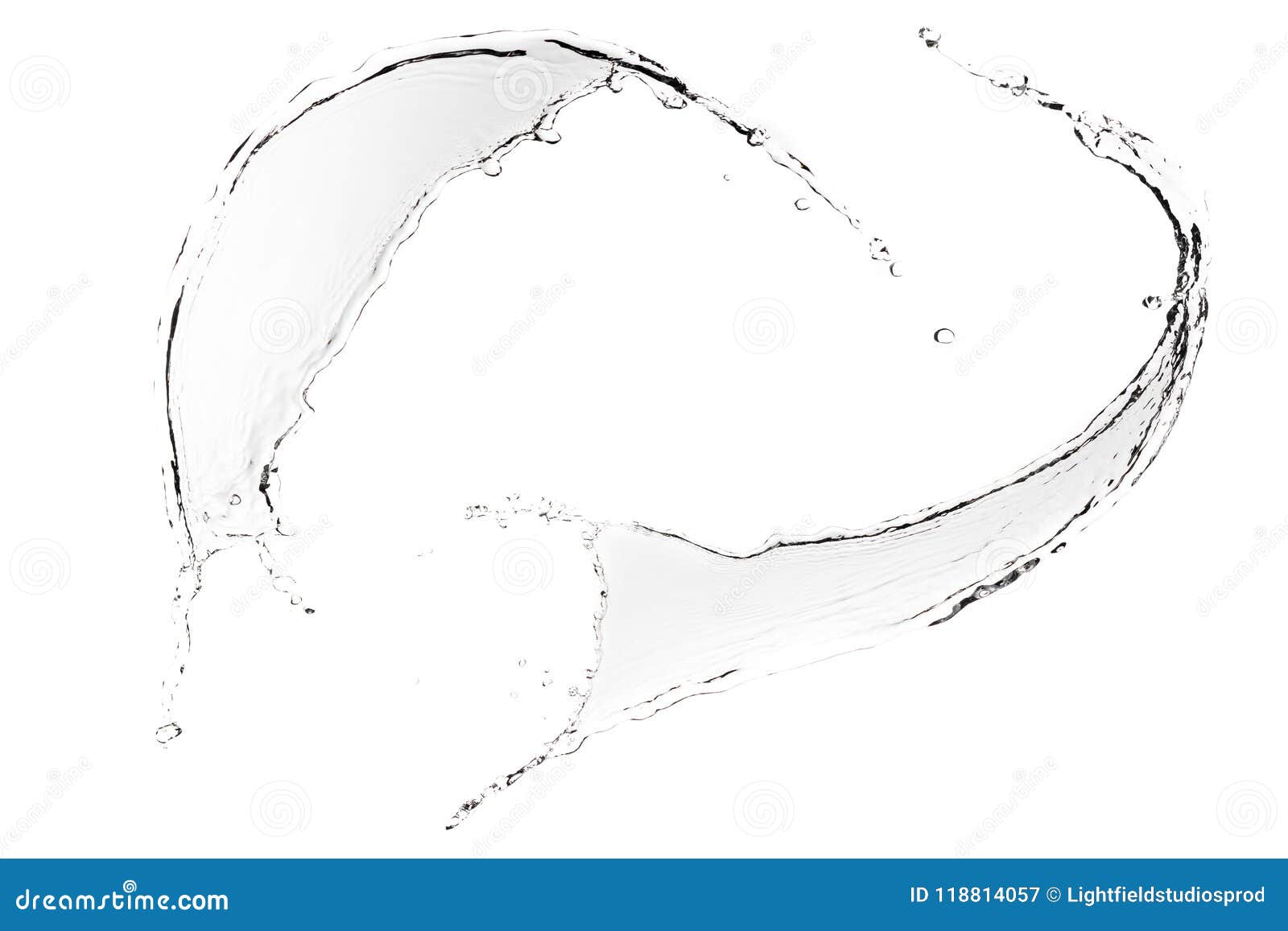 Clean Water Splashes Isolated Stock Image - Image of white, concept ...