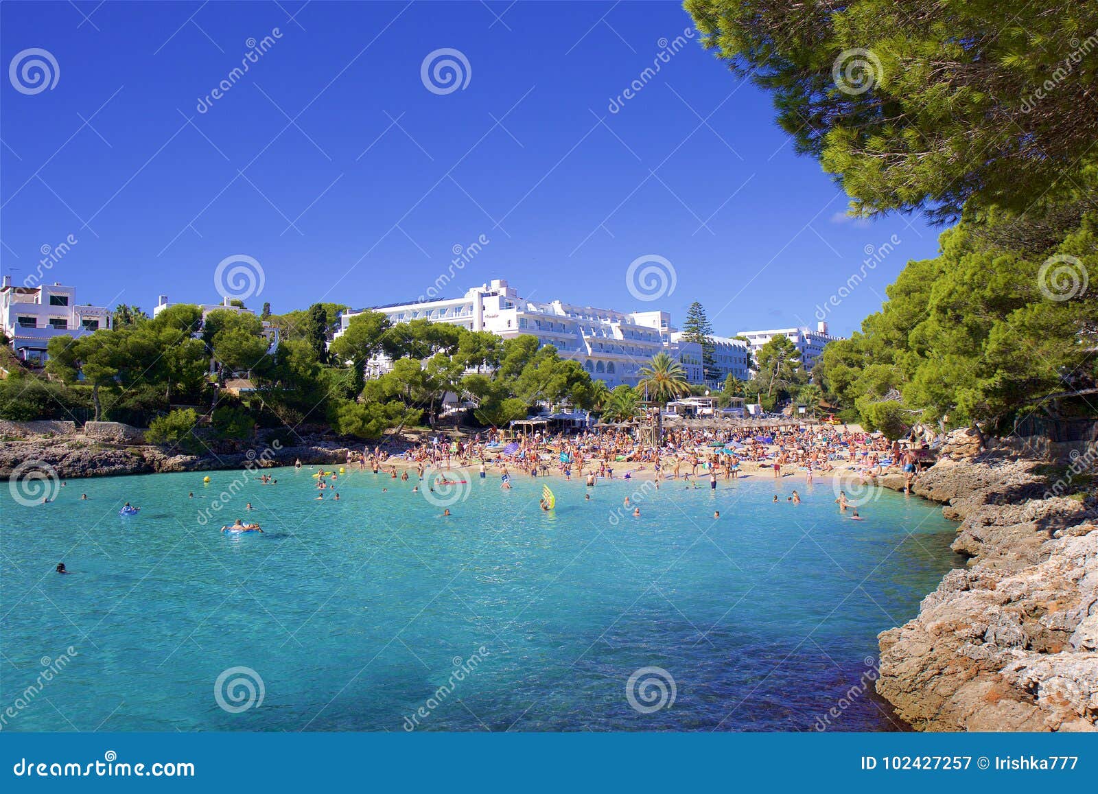 Cala Gran, Mallorca editorial photography. Image of turquoise - 102427257