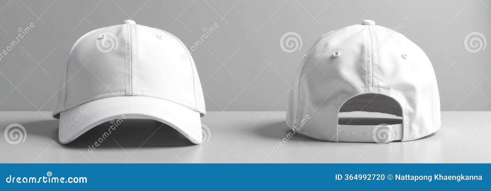 Clean Baseball Hat Template. Textile Cap Design Royalty-Free Stock ...