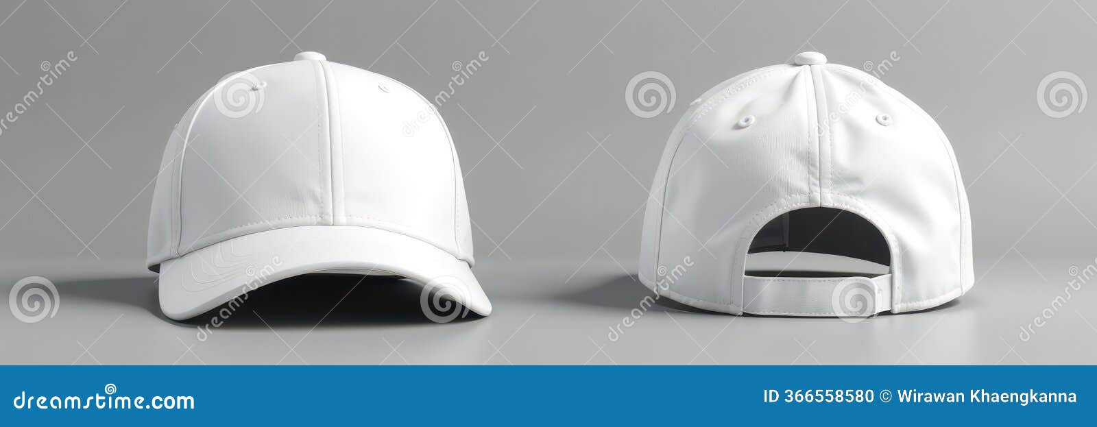 Clean Baseball Hat Template. Textile Cap Design Royalty-Free Stock ...