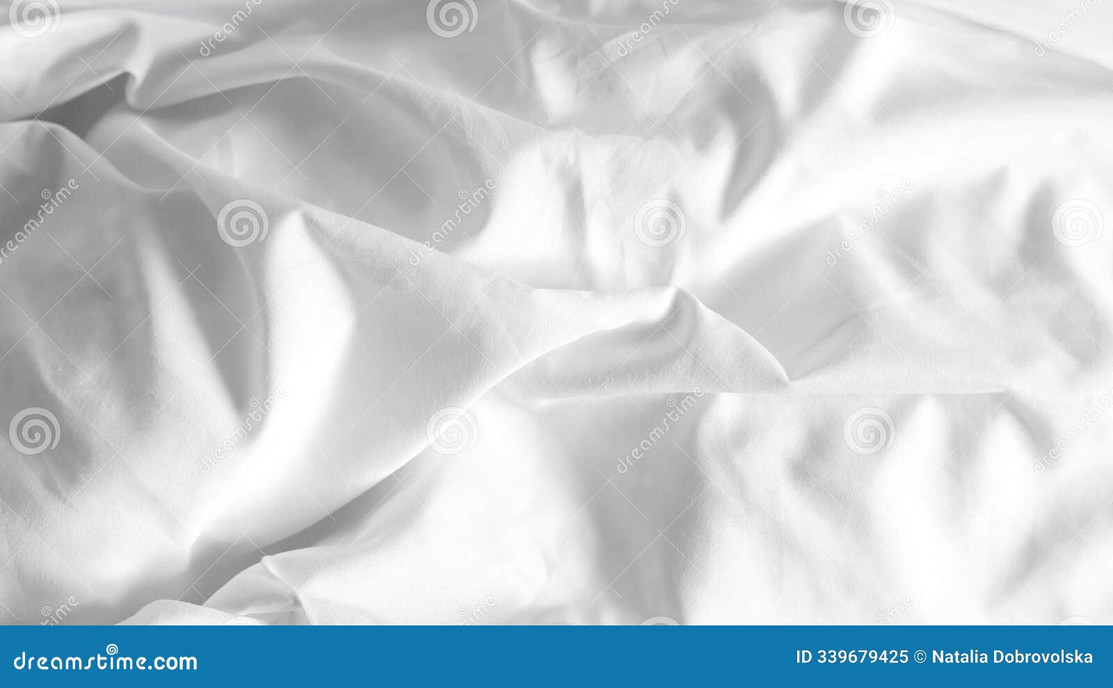 Clean White Bedsheets and Folded Blanket on Solid Background, Home ...