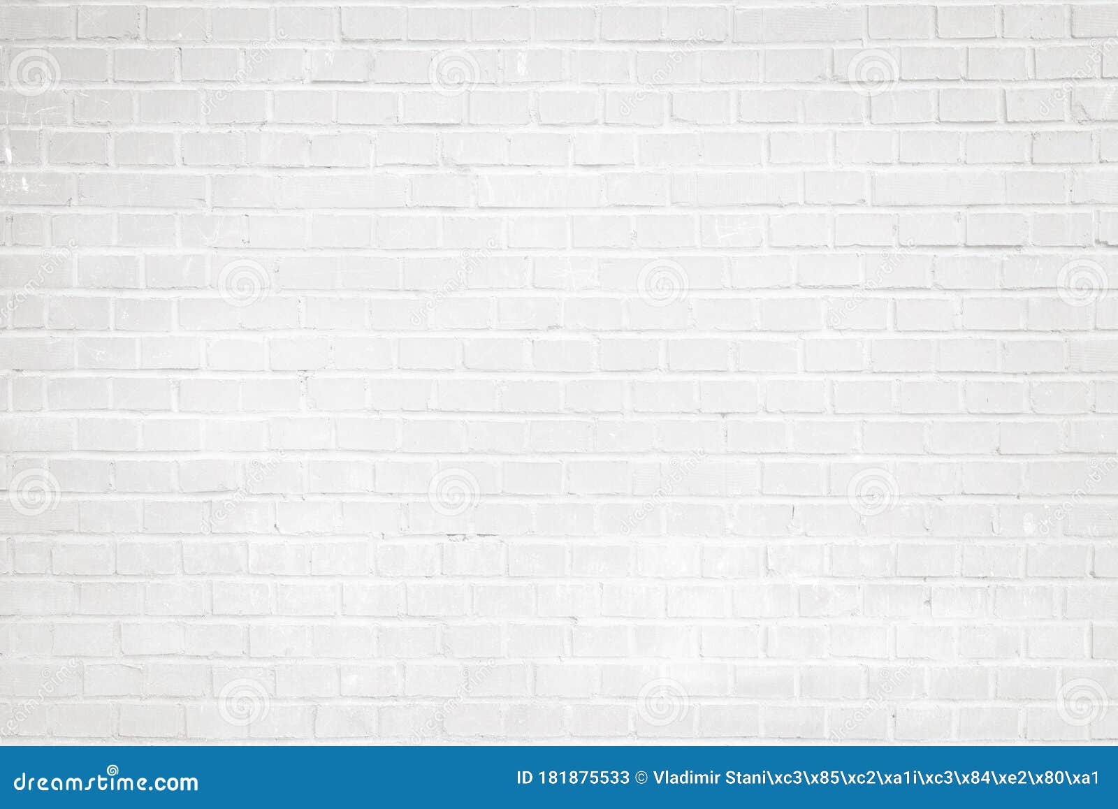 Clean White Brick Wall Texture Background Stock Image - Image of wall ...
