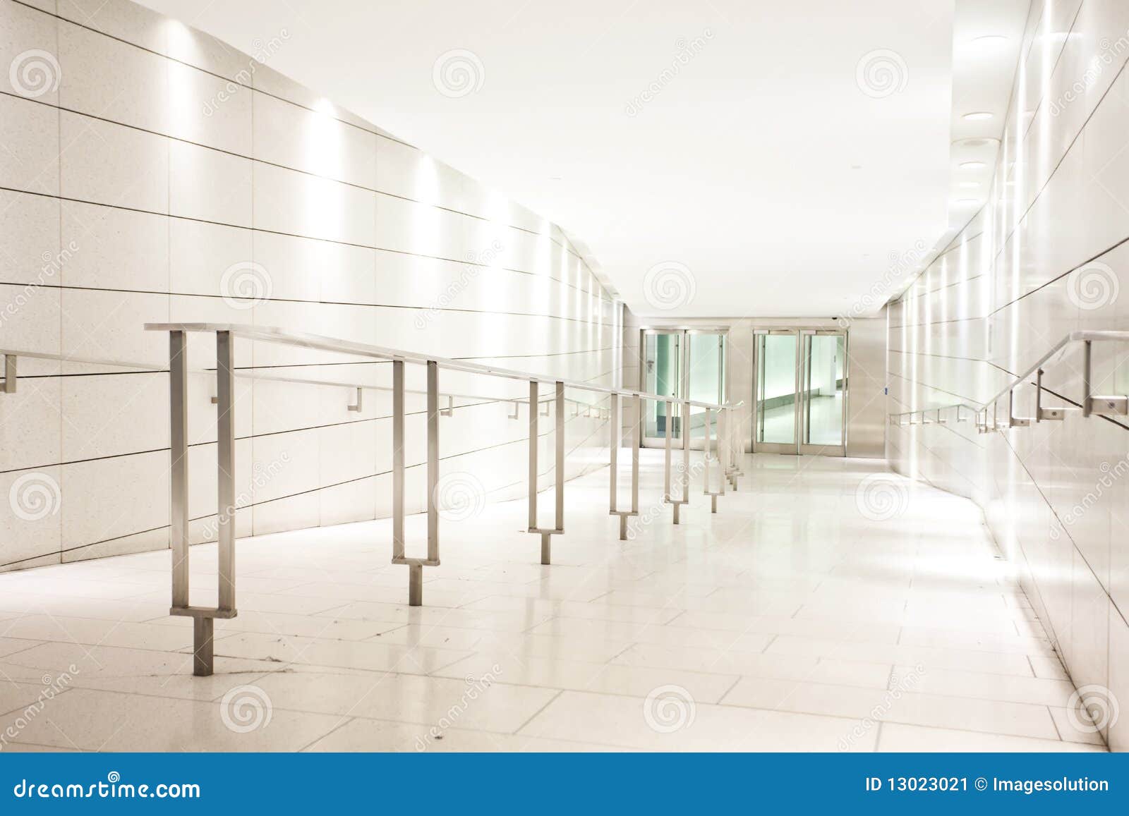 Clean white corridor stock image. Image of corporate - 13023021