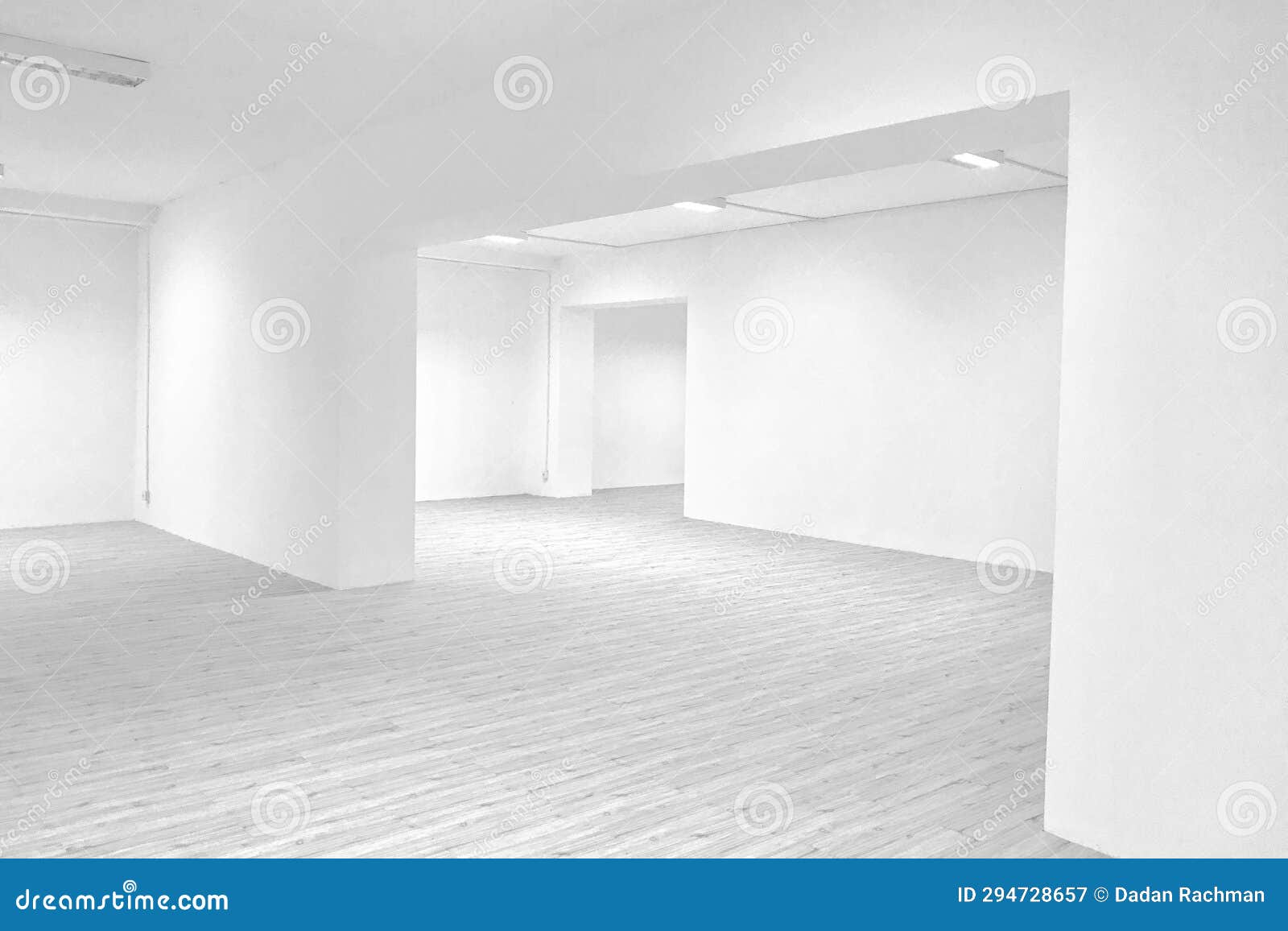 A Clean White Empty Room that Has Just Been Completed Stock Image ...