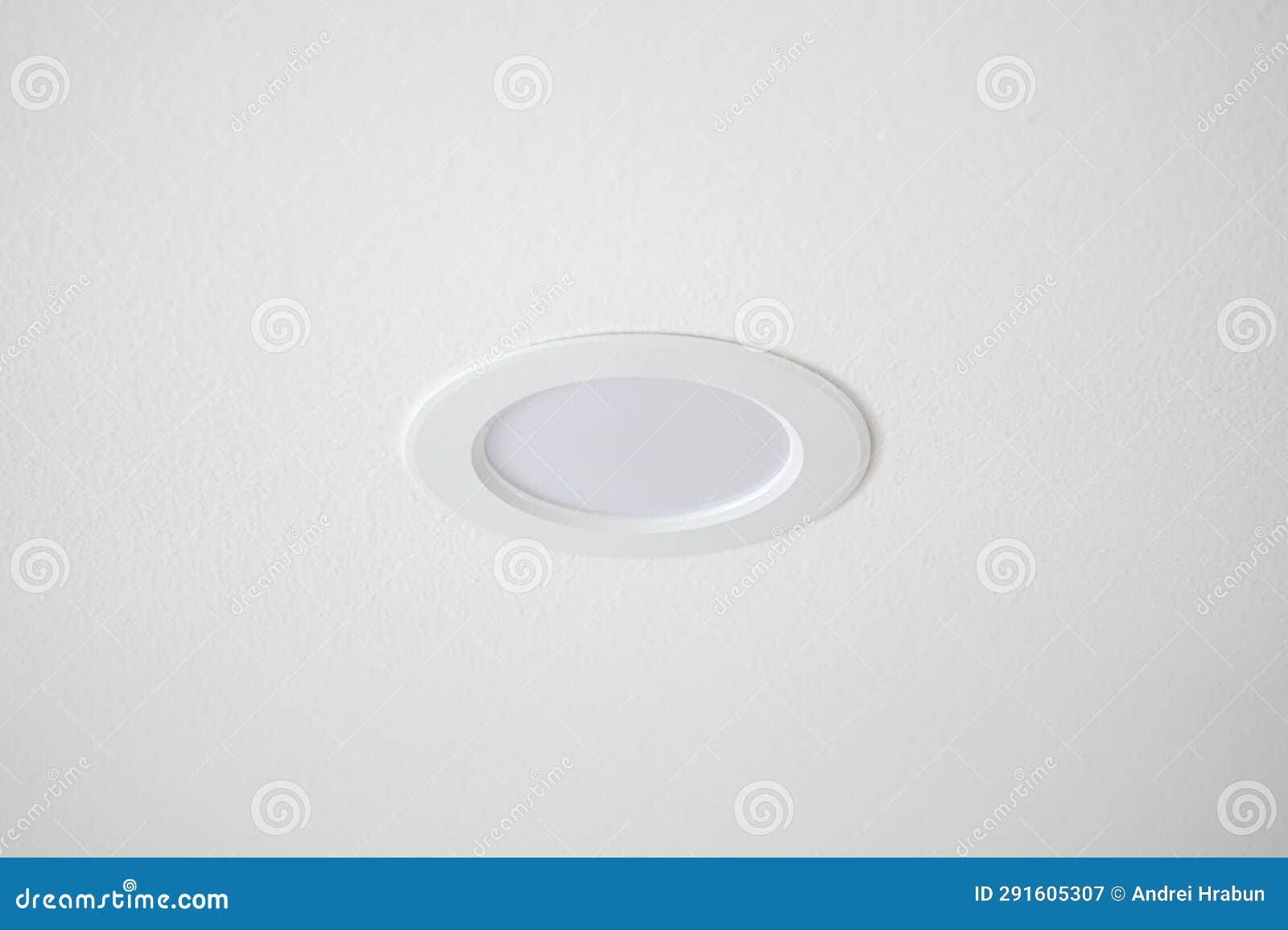 Clean White LED Ceiling Spotlight on the White Wall Stock Image - Image ...