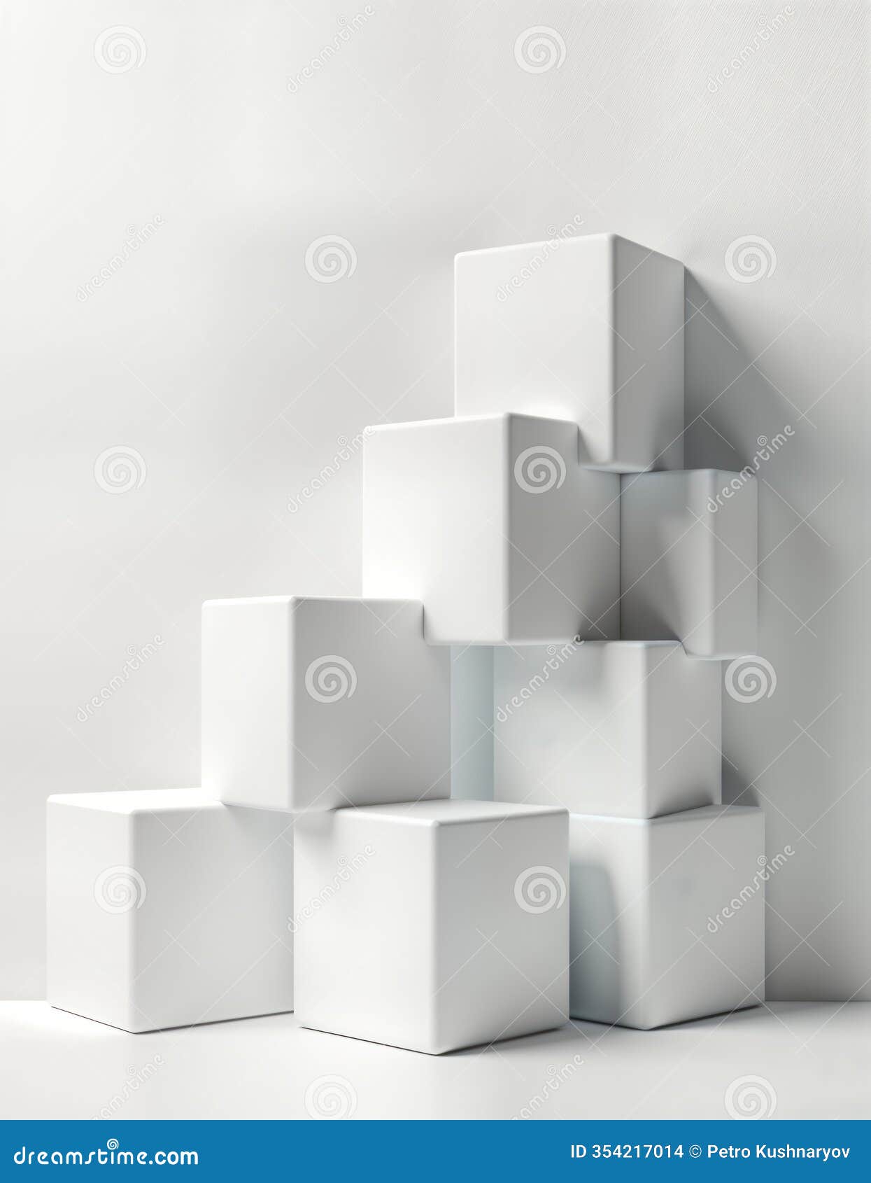 Clean White and Light Grey Geometric Pattern of Overlapped Squares ...