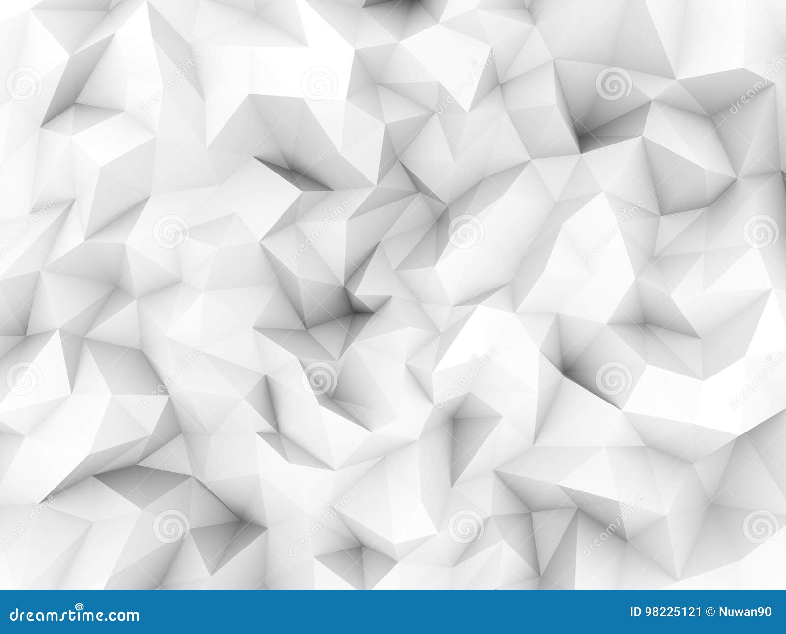 Clean White Low Polygon Background from 3d Rendering Stock Illustration ...