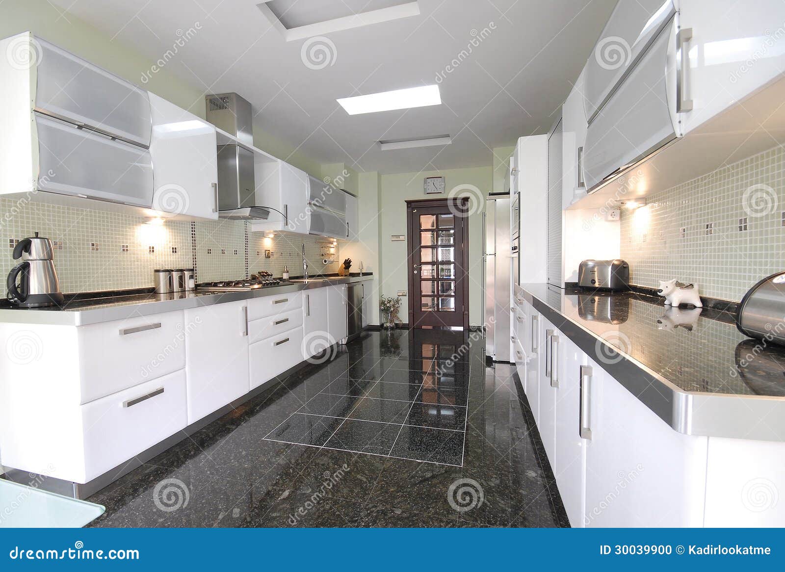Clean Modern Kitchen stock photo. Image of cupboards - 30039900