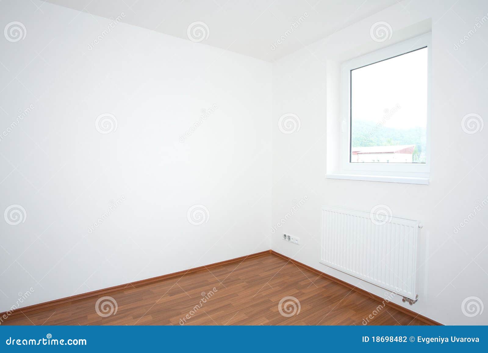 Clean white room interior stock photo. Image of home - 18698482