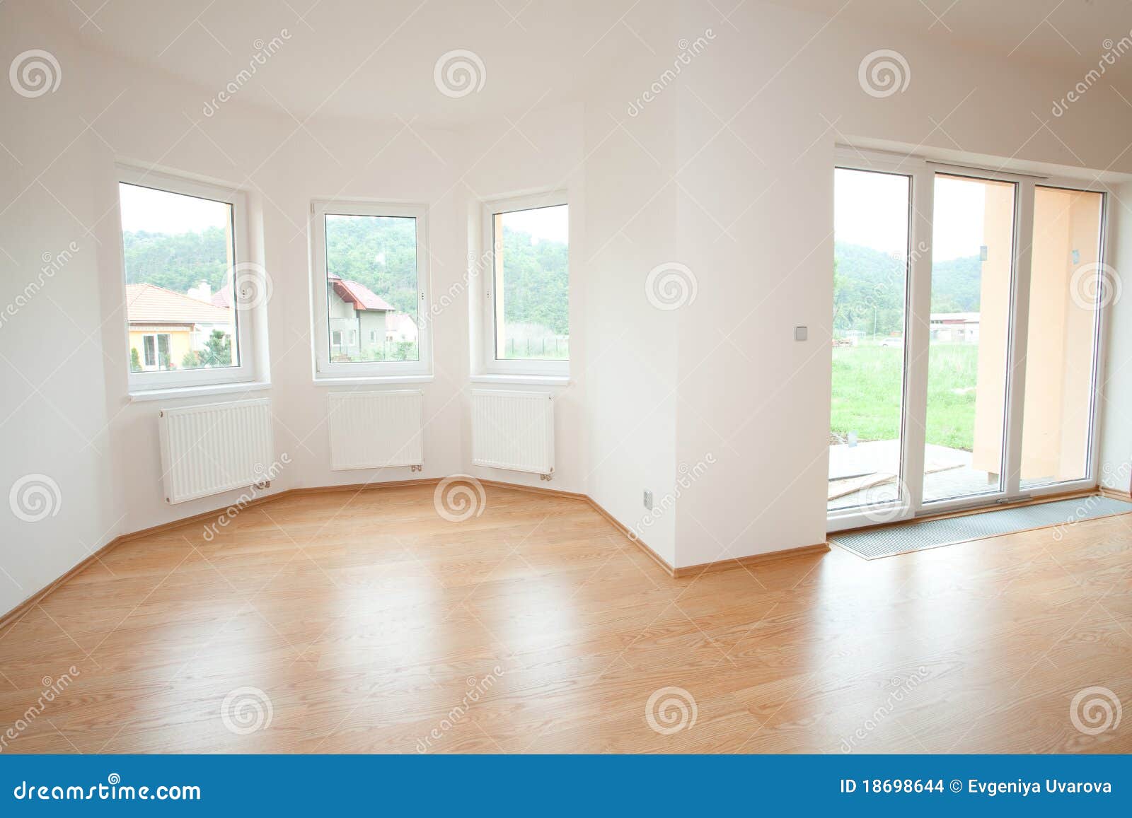 Clean white room interior stock photo. Image of instrument - 18698644