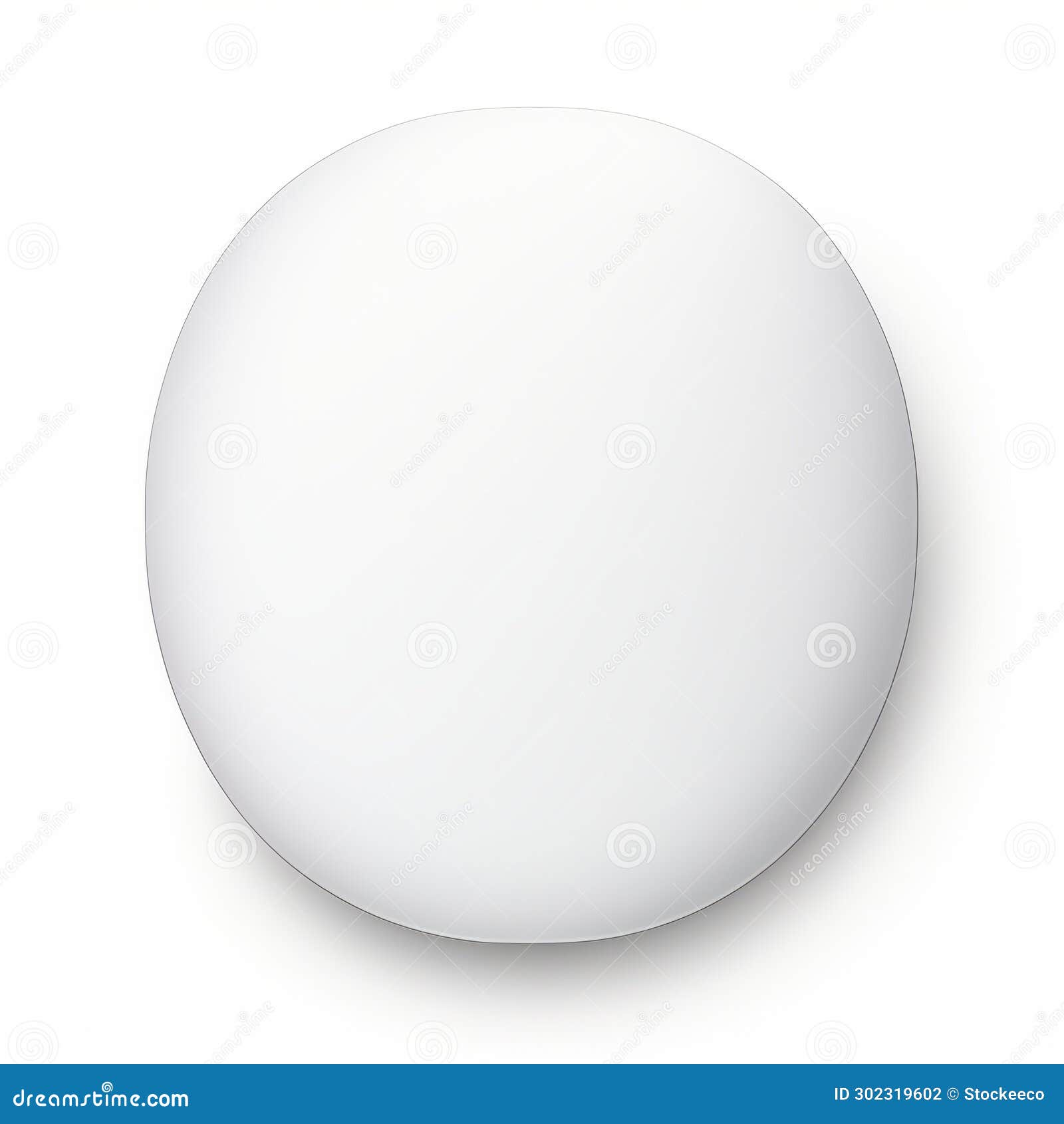 Clean White Sphere on Flat Background with Soft Renderings Stock ...