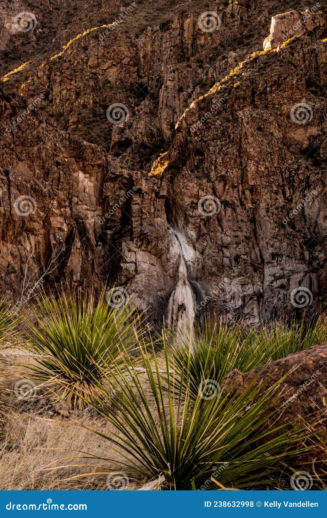 Clean White Stone Below the Window Dry Fall Stock Photo - Image of ...
