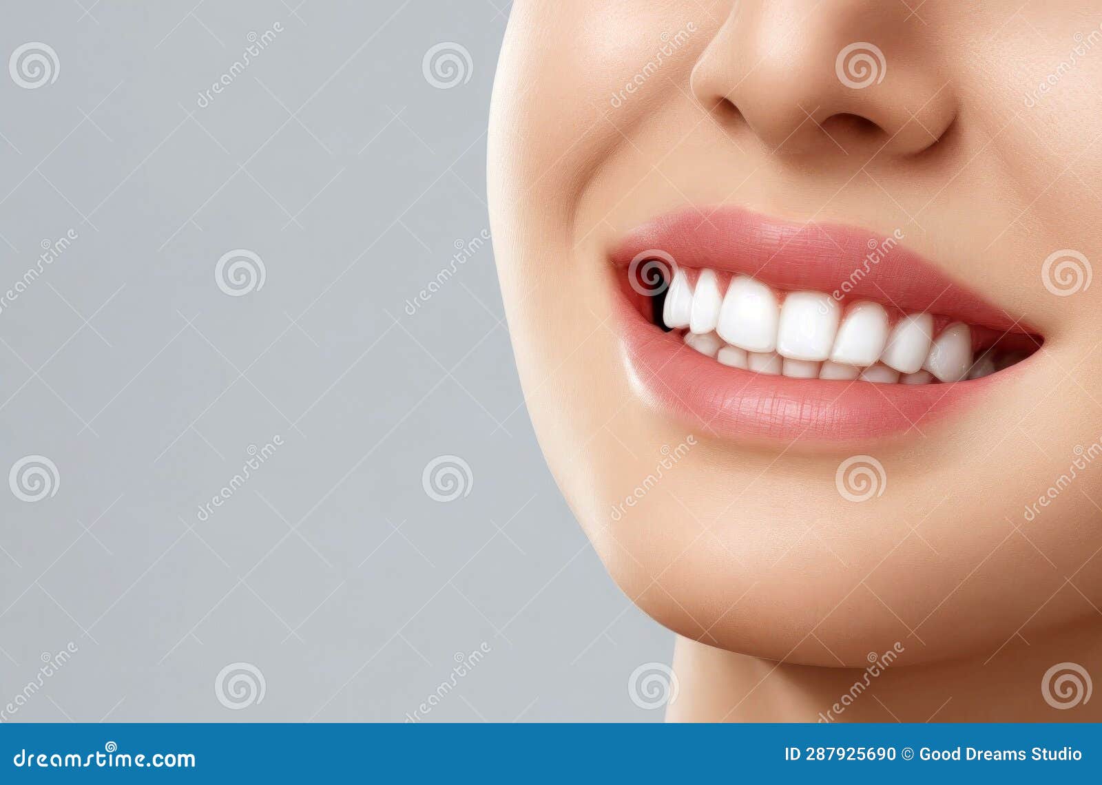 Clean White Teeth. Smiley. Created Using Generative Ai Stock ...