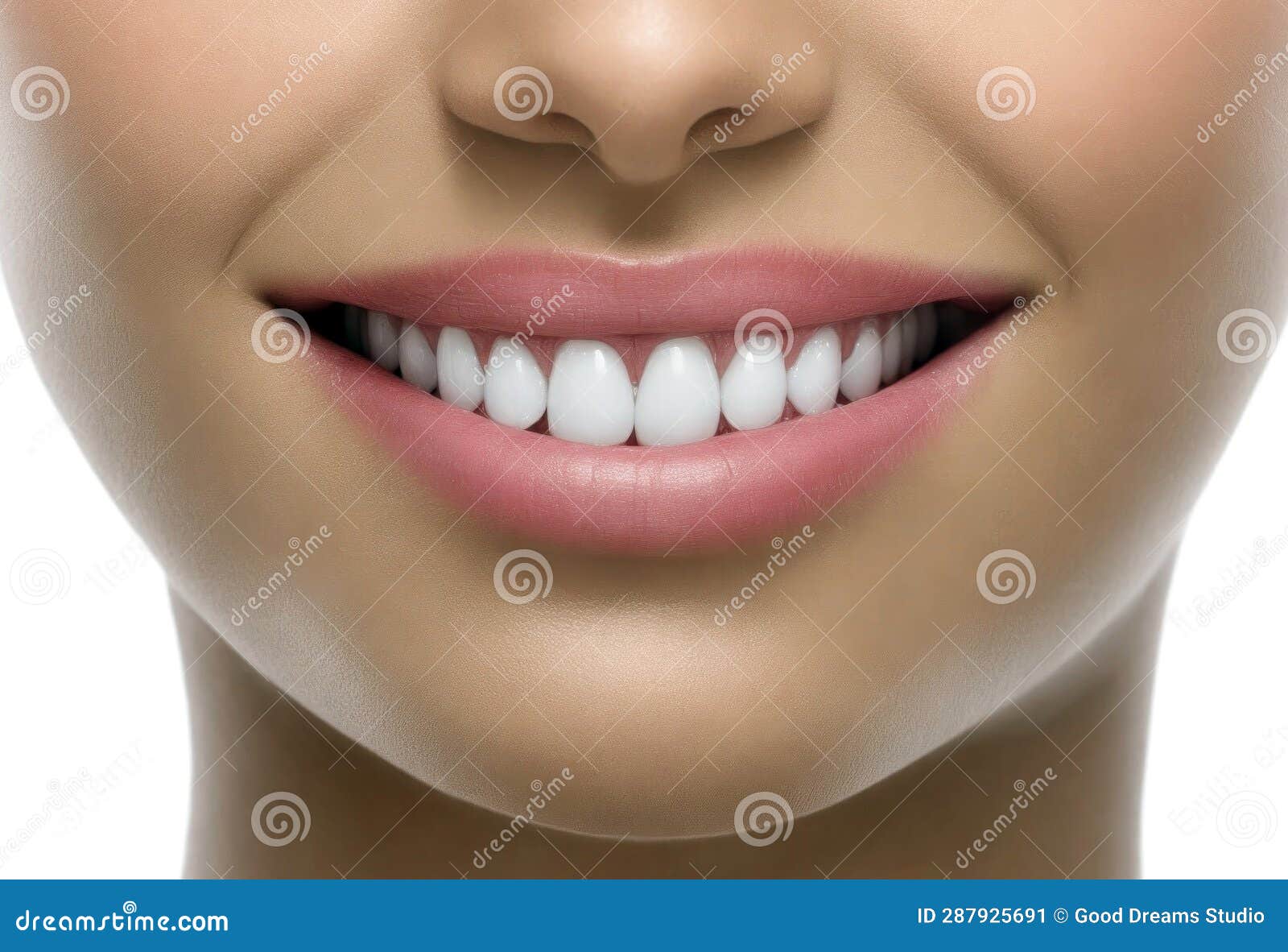 Clean White Teeth. Smiley. Created Using Generative Ai Stock ...
