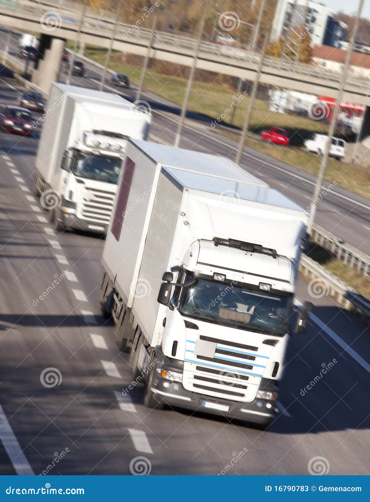 Clean white truck stock image. Image of traffic, lane - 16790783
